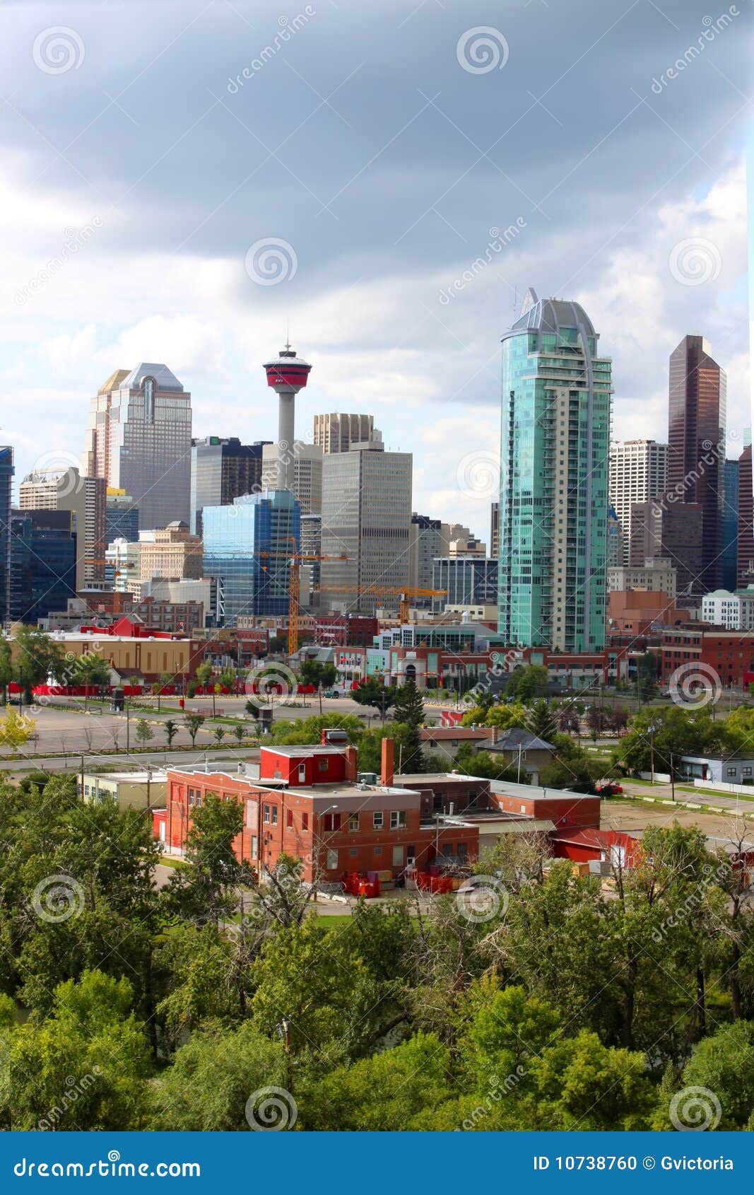 Calgary office buildings stock photo. Image of america - 10738760