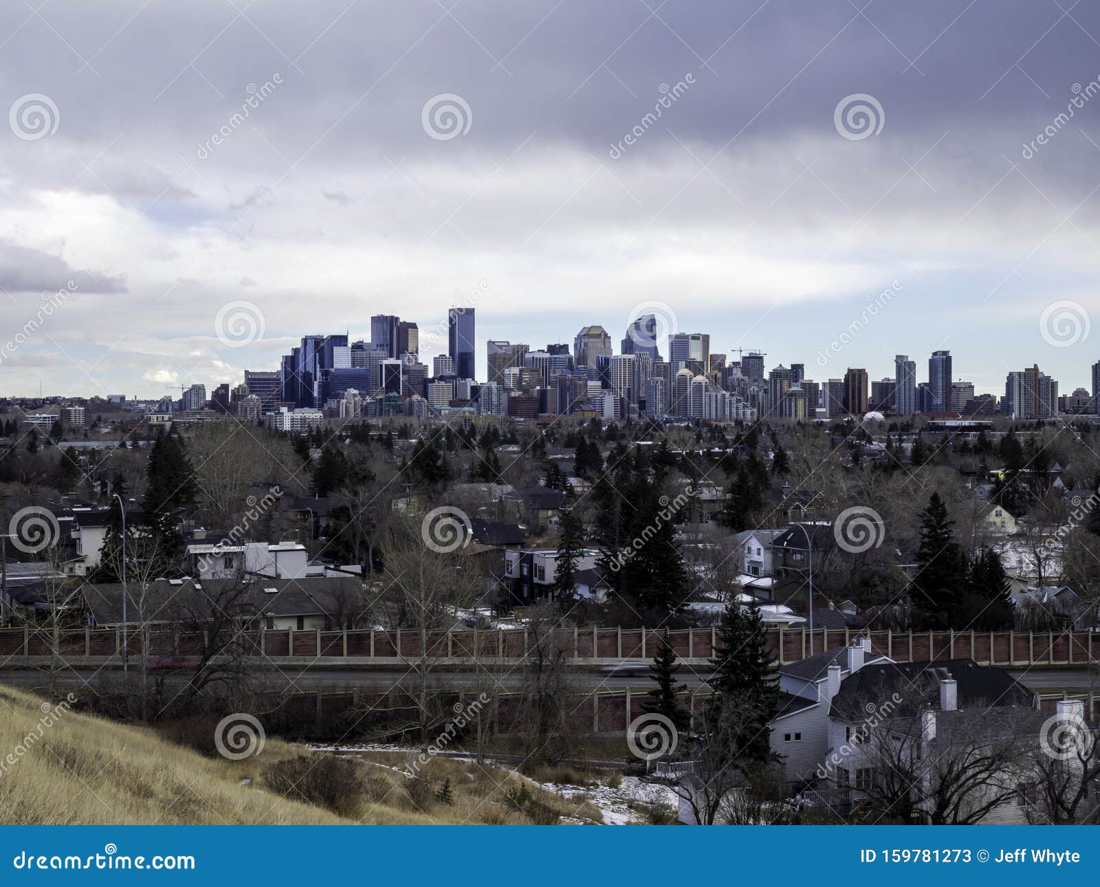 Calgary`s Skyline on a Cold Winter Day Stock Image - Image of alberta ...