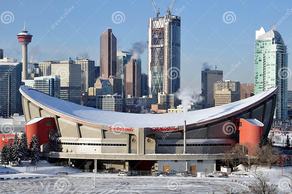 Calgary Saddledome editorial stock photo. Image of dome - 17623653