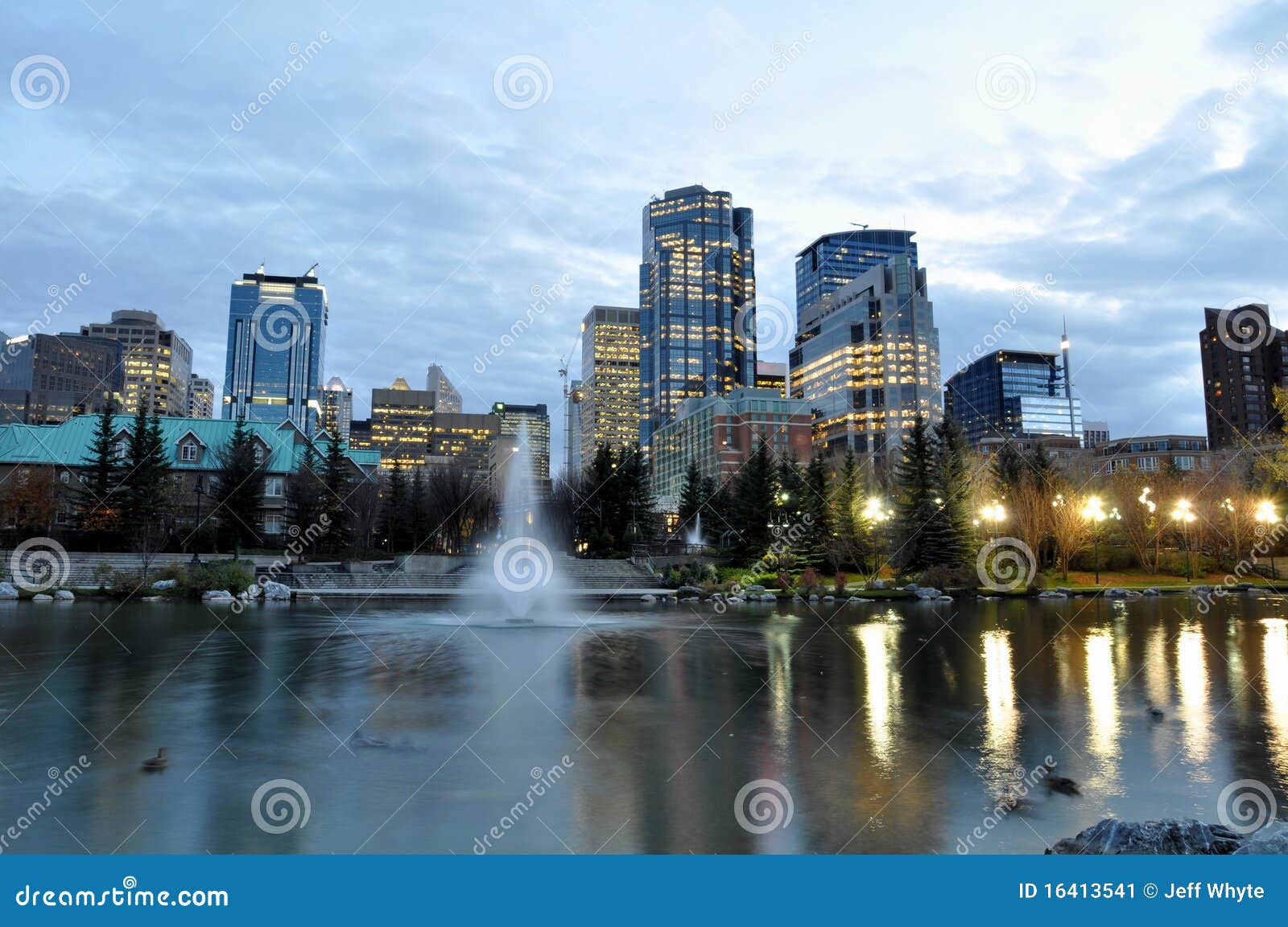Calgary Skyline stock image. Image of construction, america - 16413541