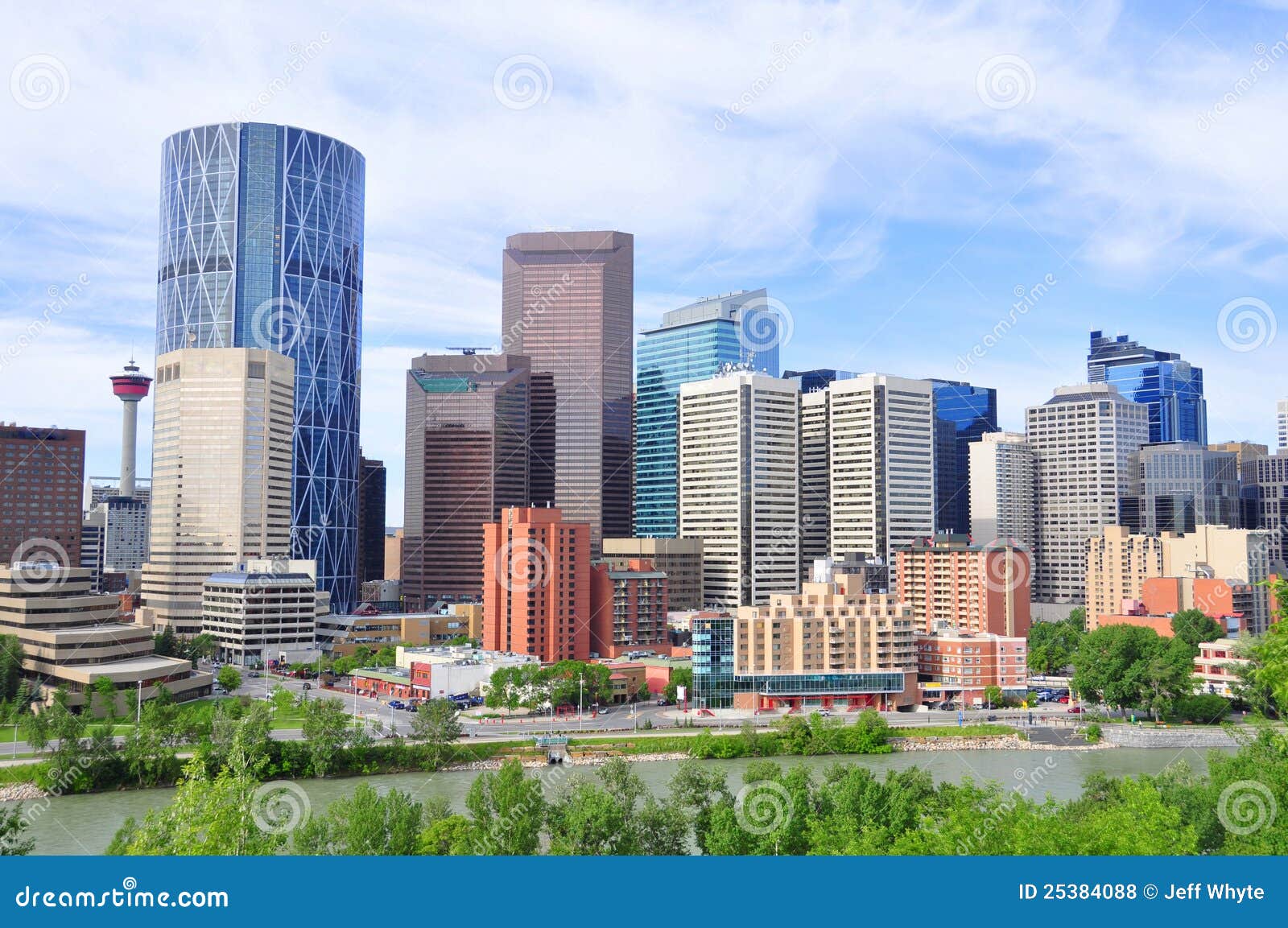 Calgary Skyline stock photo. Image of financial, calgary - 25384088