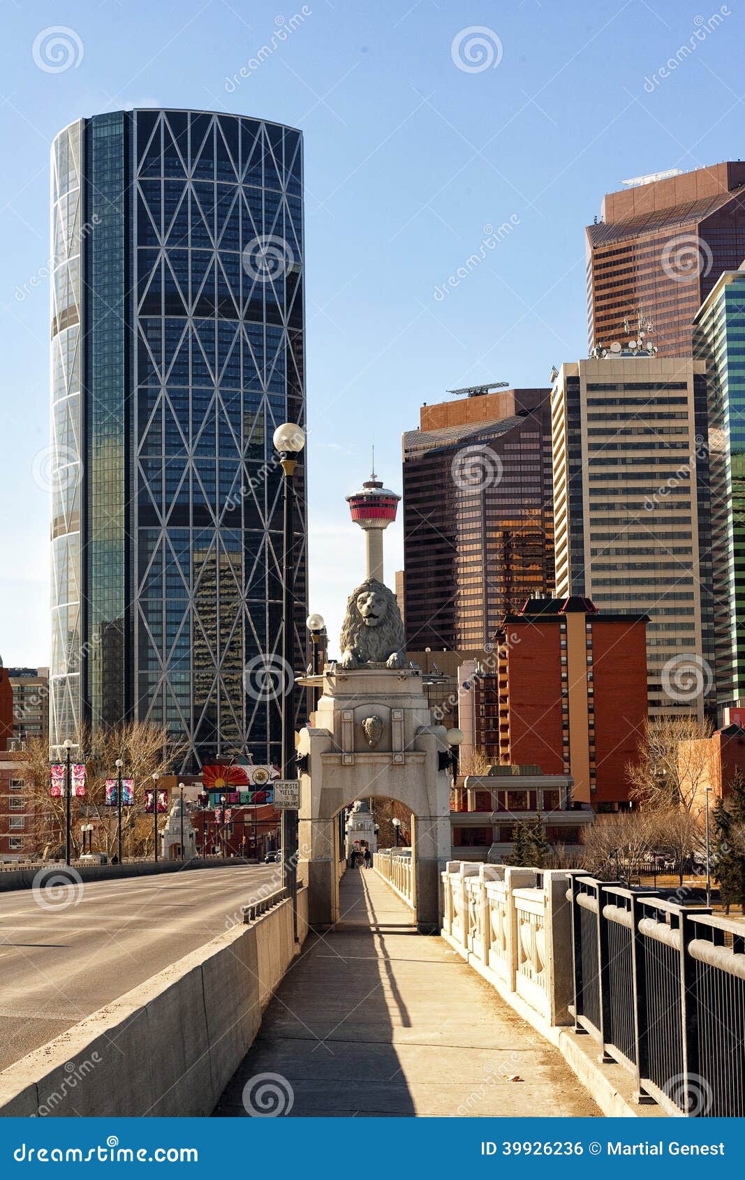 Calgary skyline editorial photo. Image of tall, river - 39926236