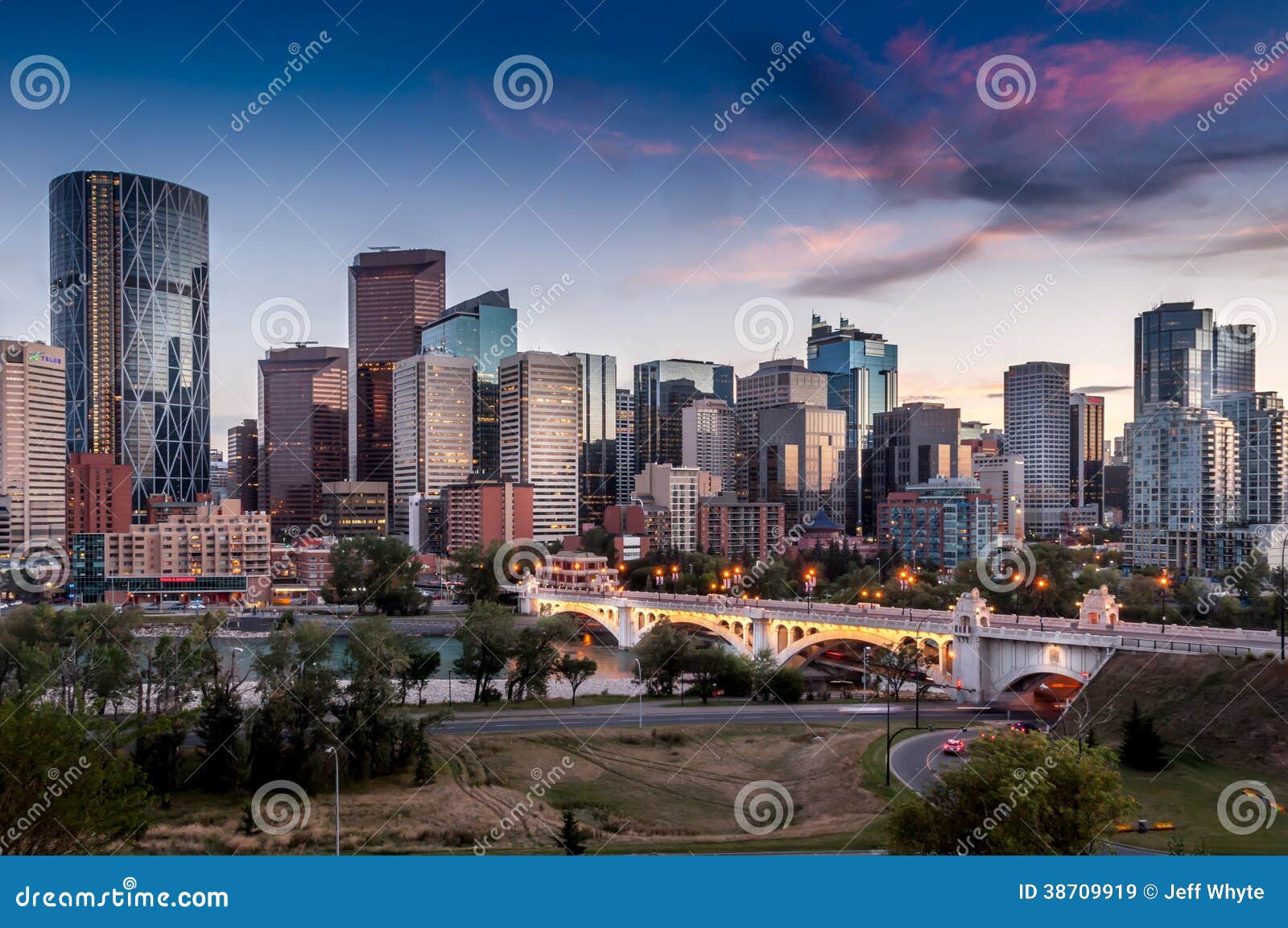 Calgary Skyline (logos) editorial stock image. Image of urban - 38709919