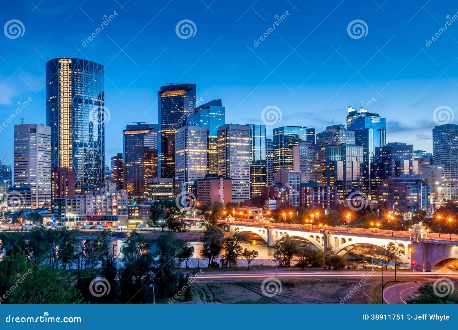 Calgary Skyline stock image. Image of alberta, market - 38911751