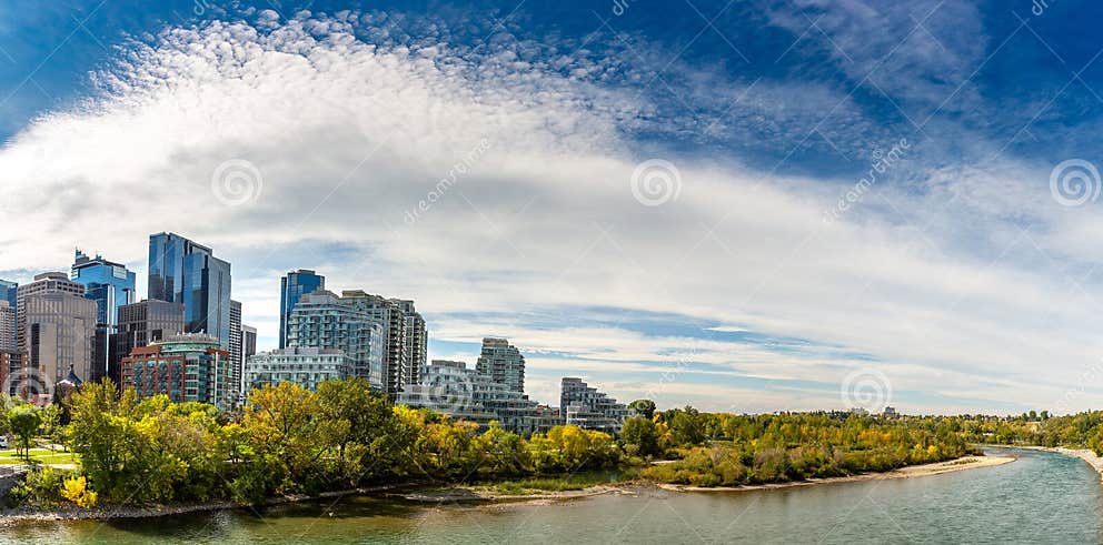 Calgary in Sunny Day, Canada Stock Photo - Image of architecture ...
