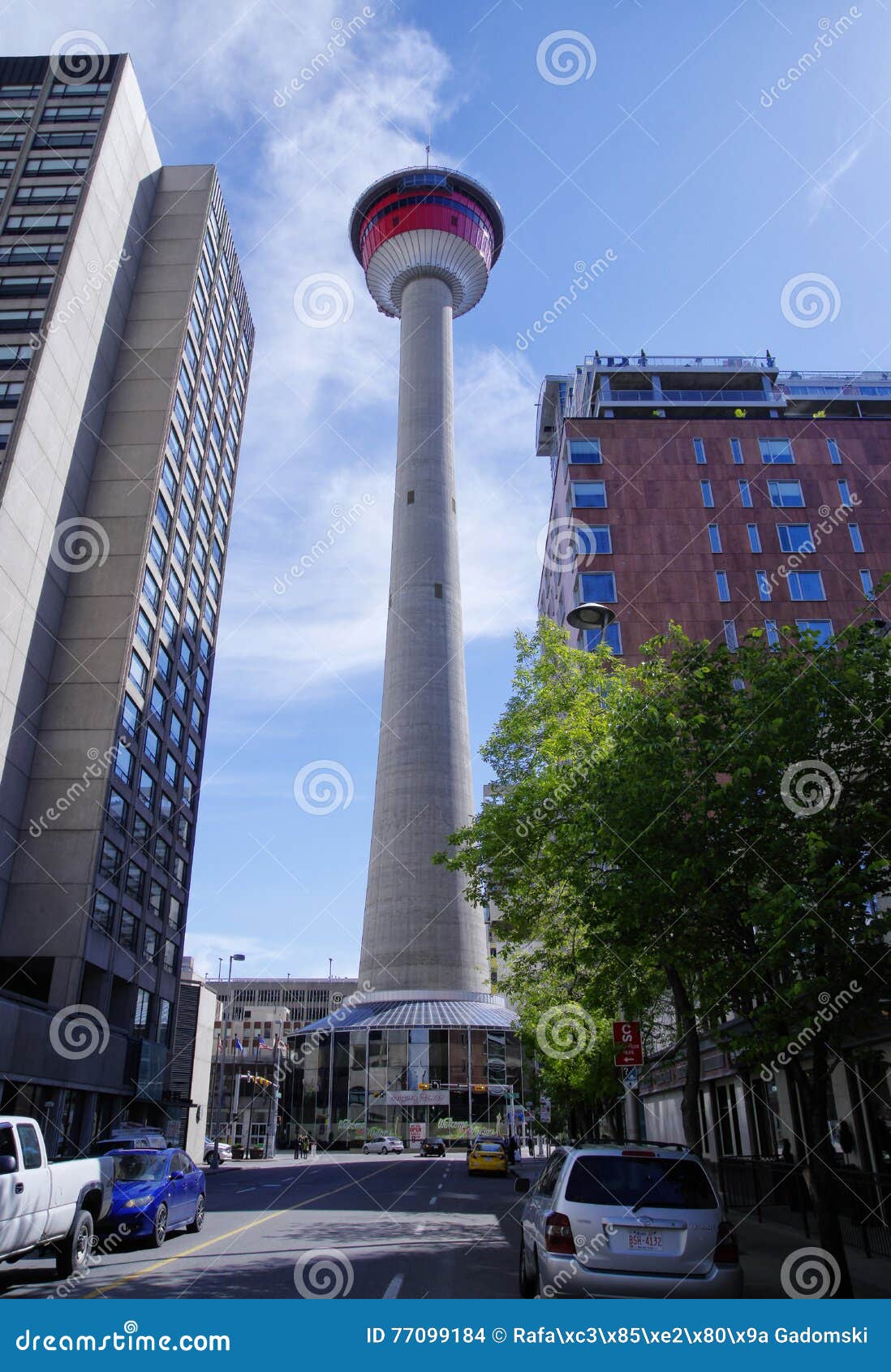A Calgary Tower, Alberta, Canada Editorial Stock Image - Image of ...