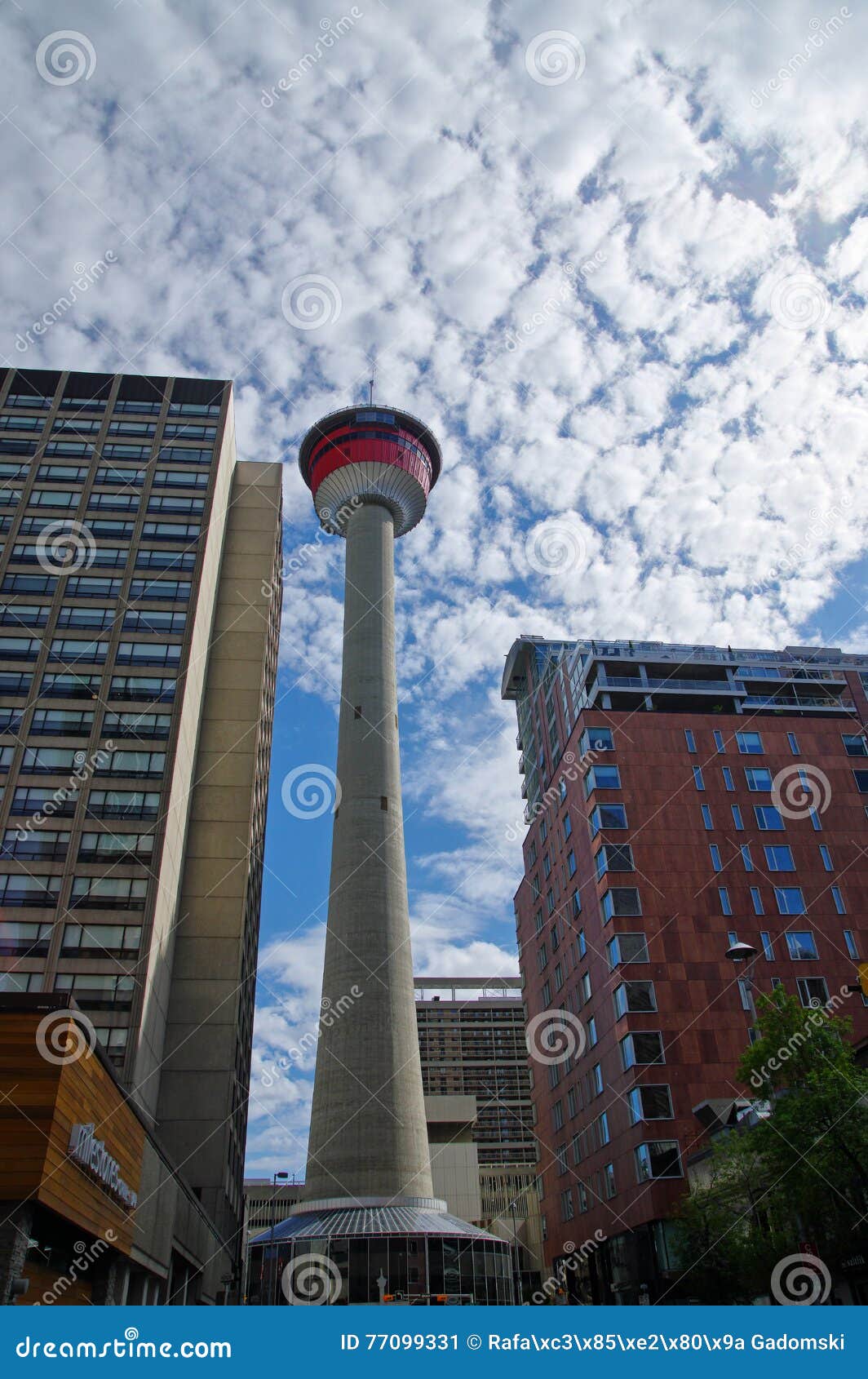 A Calgary Tower, Alberta, Canada Editorial Photo - Image of outdoors ...