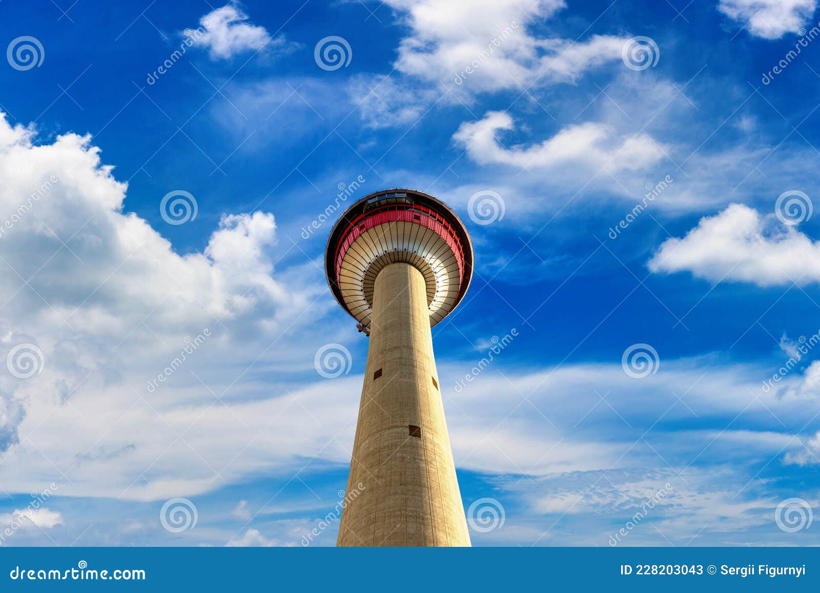 Calgary Tower in Calgary editorial stock photo. Image of dramatic ...