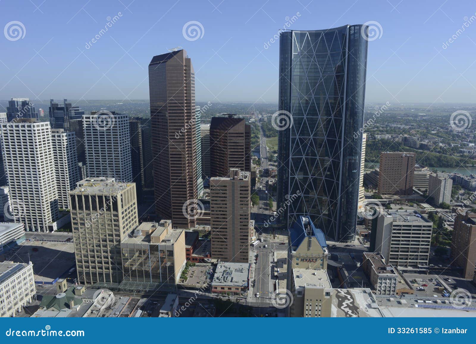 Calgary view editorial image. Image of calgary, building - 33261585