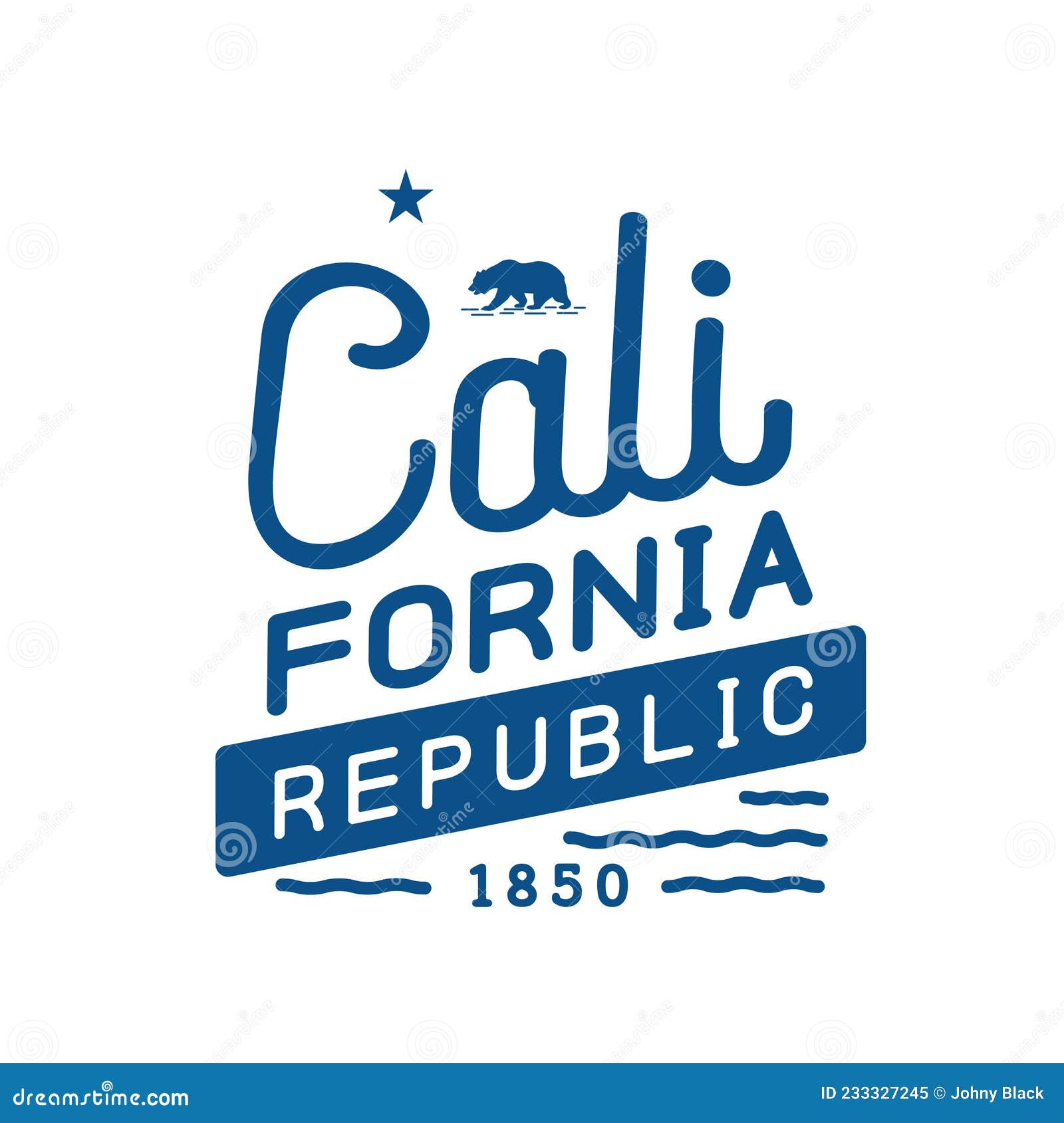 California Handwritten Letters. Template for Card, Poster, Banner ...