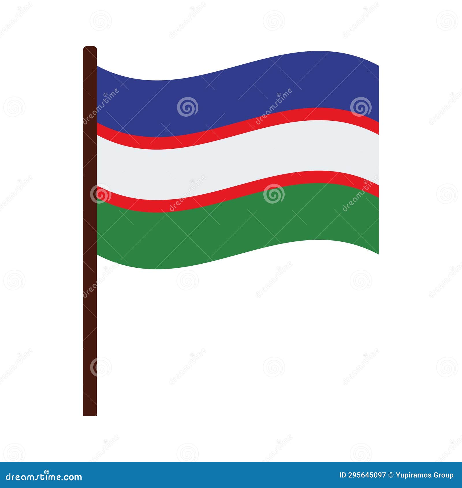 Cali flag illustration stock illustration. Illustration of isolated ...