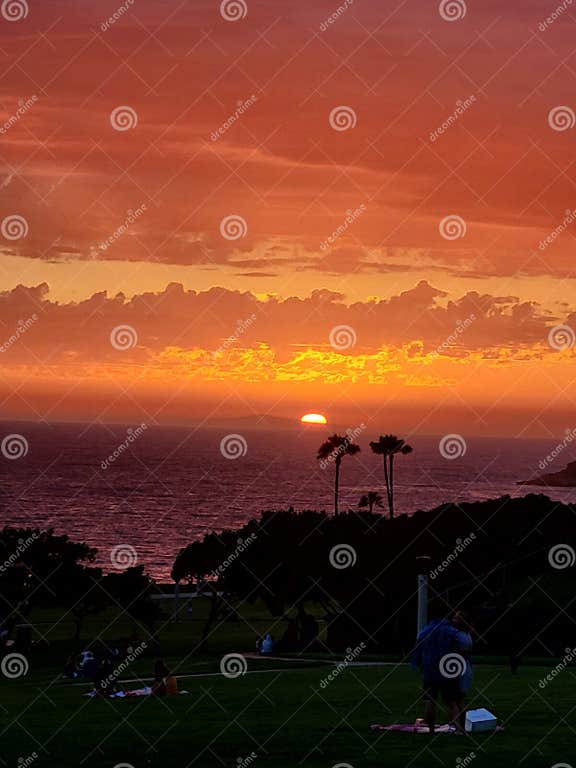 Cali sunset stock image. Image of beach, sunset, cali - 251671637