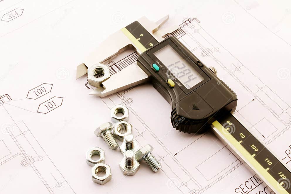 Caliber stock photo. Image of industrial, gauges, instrument - 19511576