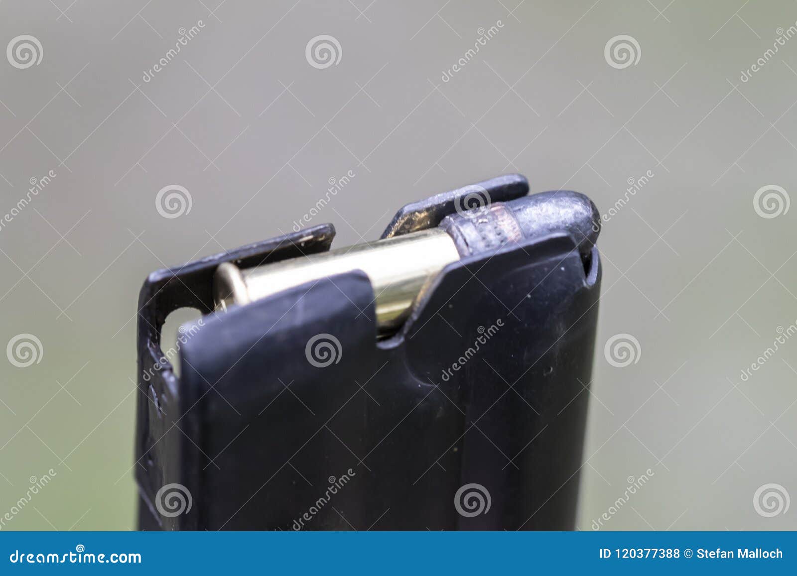 0.50 Caliber Bullet Case Ammo For Military Sniper Rifle. Stock Image ...