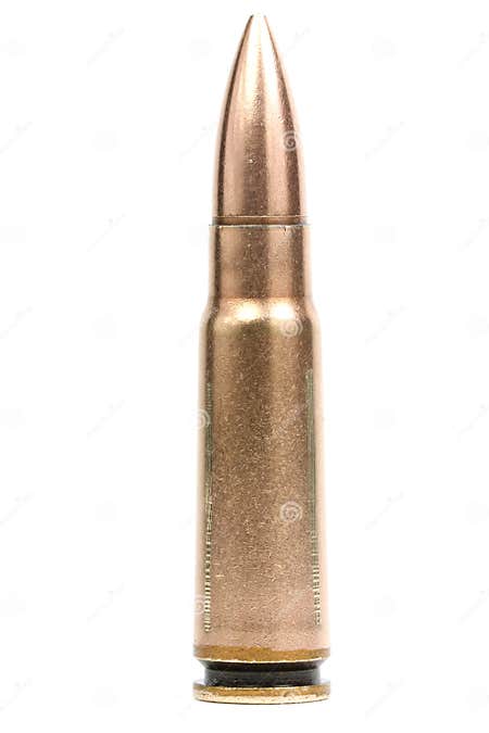 7.62 caliber bullet stock photo. Image of metal, copper - 34781202