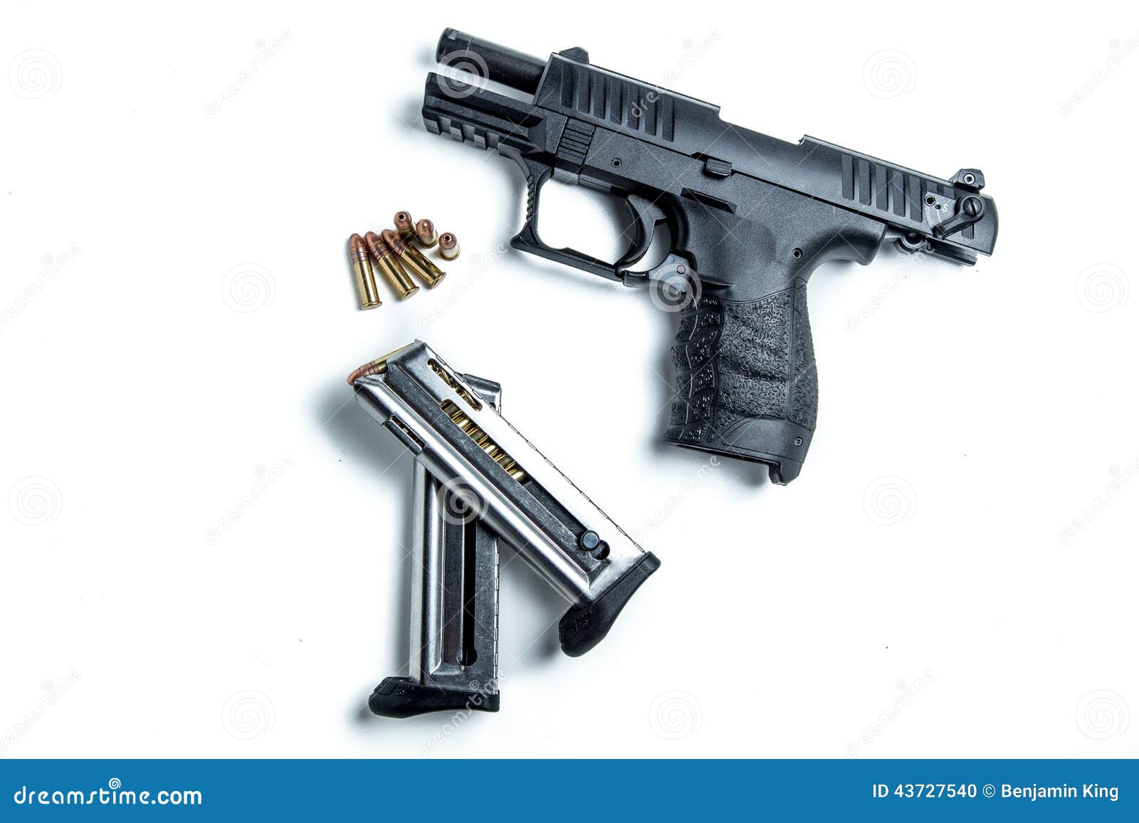 .22 caliber Handgun stock photo. Image of 22lr, auto - 43727540