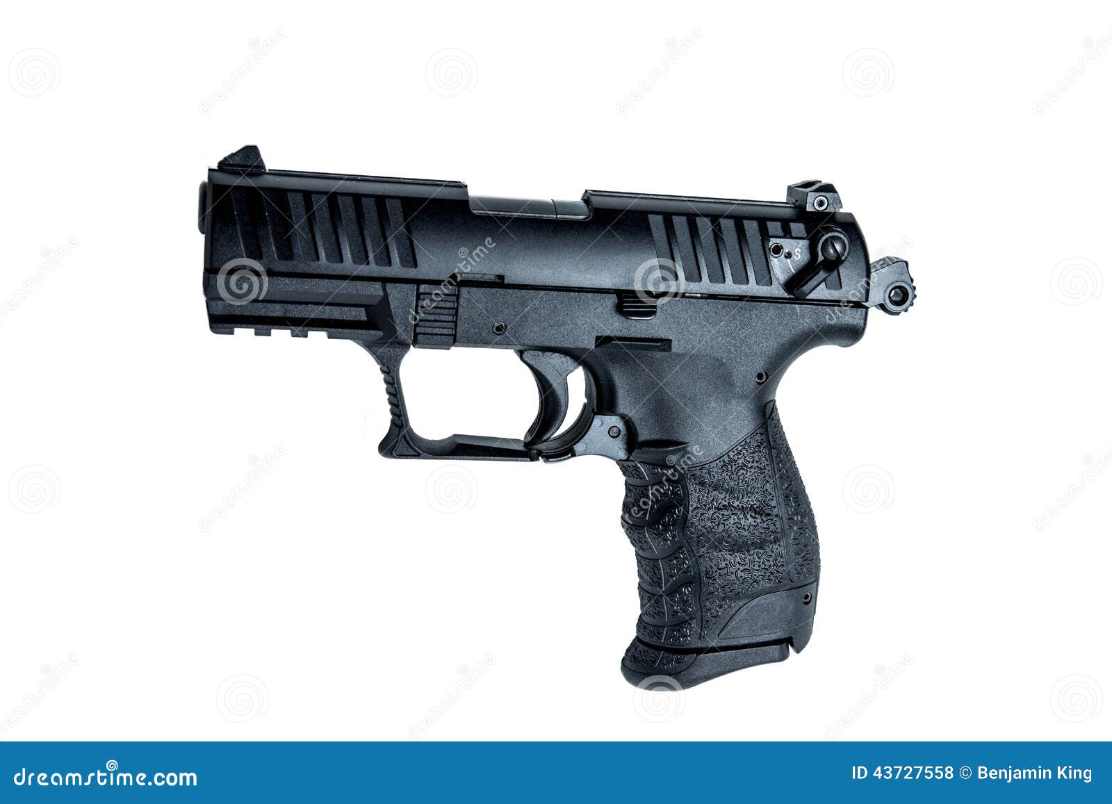 .22 caliber Handgun stock photo. Image of long, magizine - 43727558