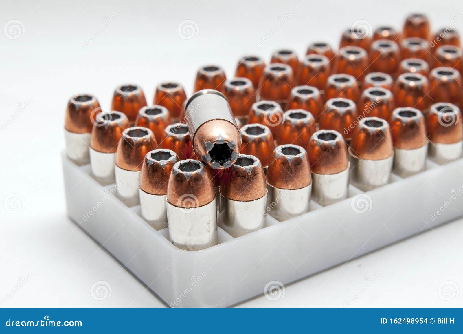 3 Bullets Upright On Table - .22 Long Rifle Shotshell Ammunition ...