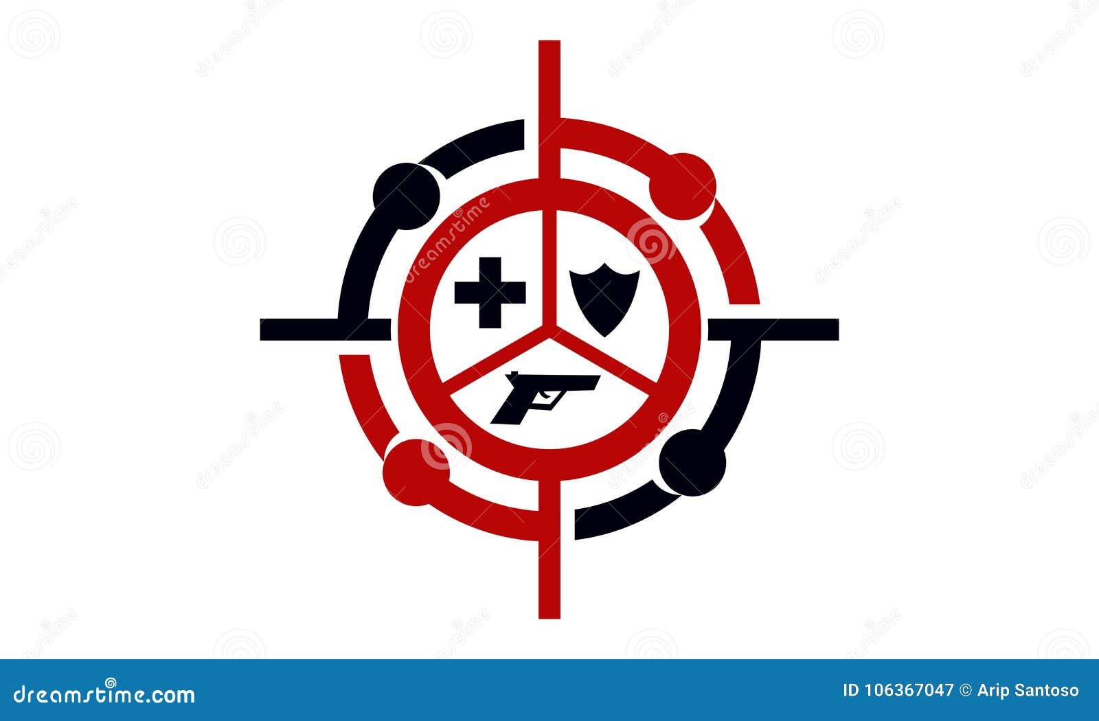 Caliber Shooting Center stock vector. Illustration of corporate - 106367047