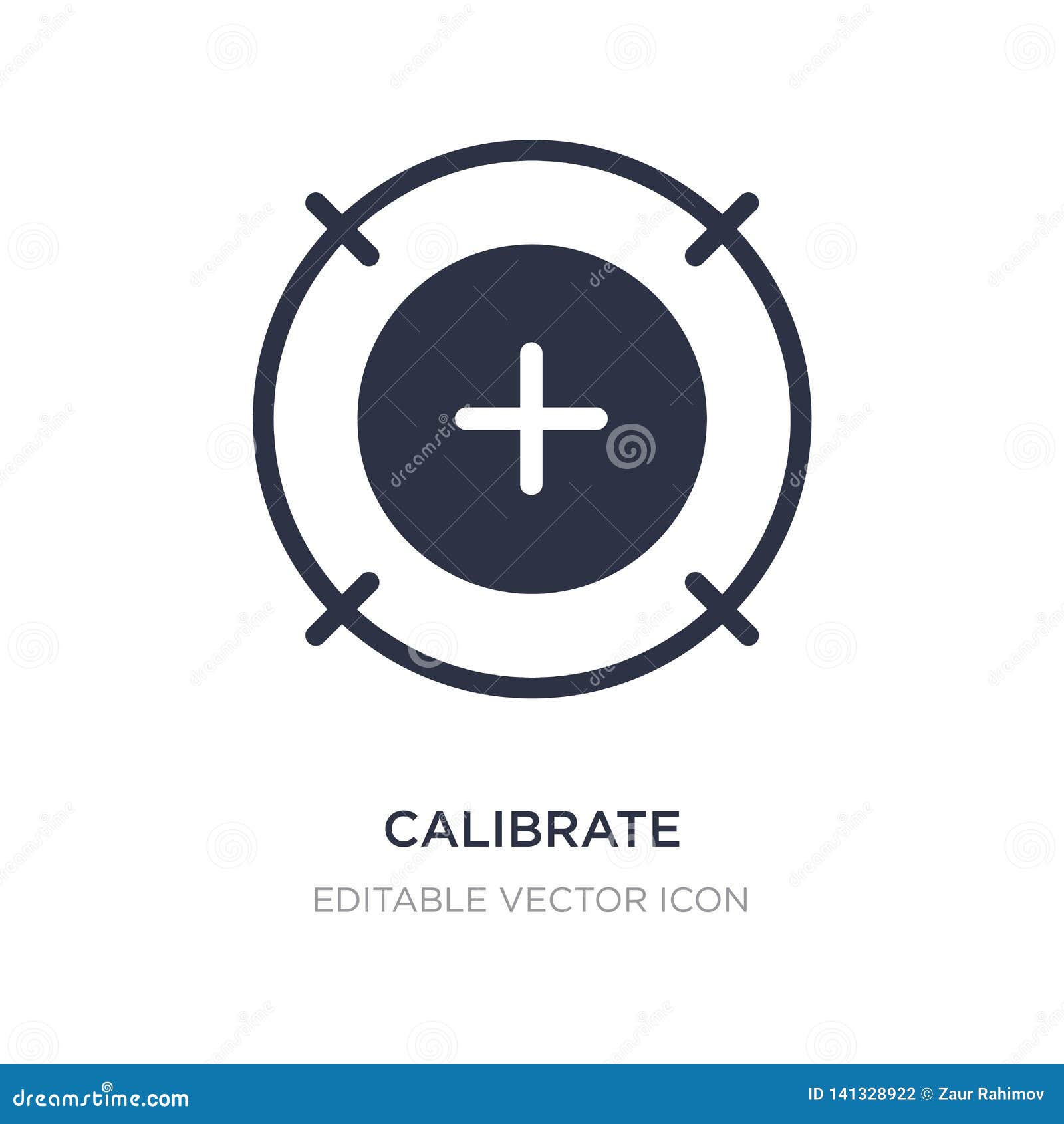 Calibrate Icon on White Background. Simple Element Illustration from ...
