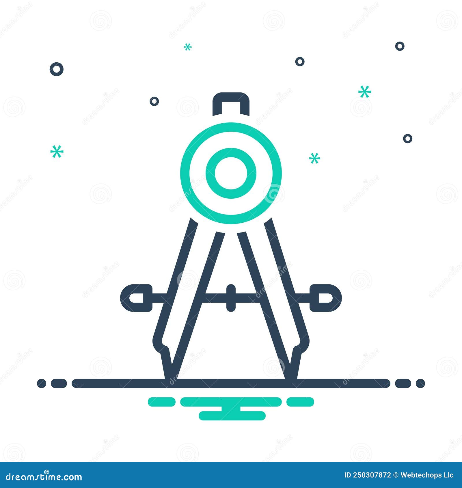 Mix Icon For Calibration, Ruler And Project Royalty-Free Stock Image ...