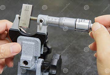 Calibration micrometer stock photo. Image of horizontal - 35968042