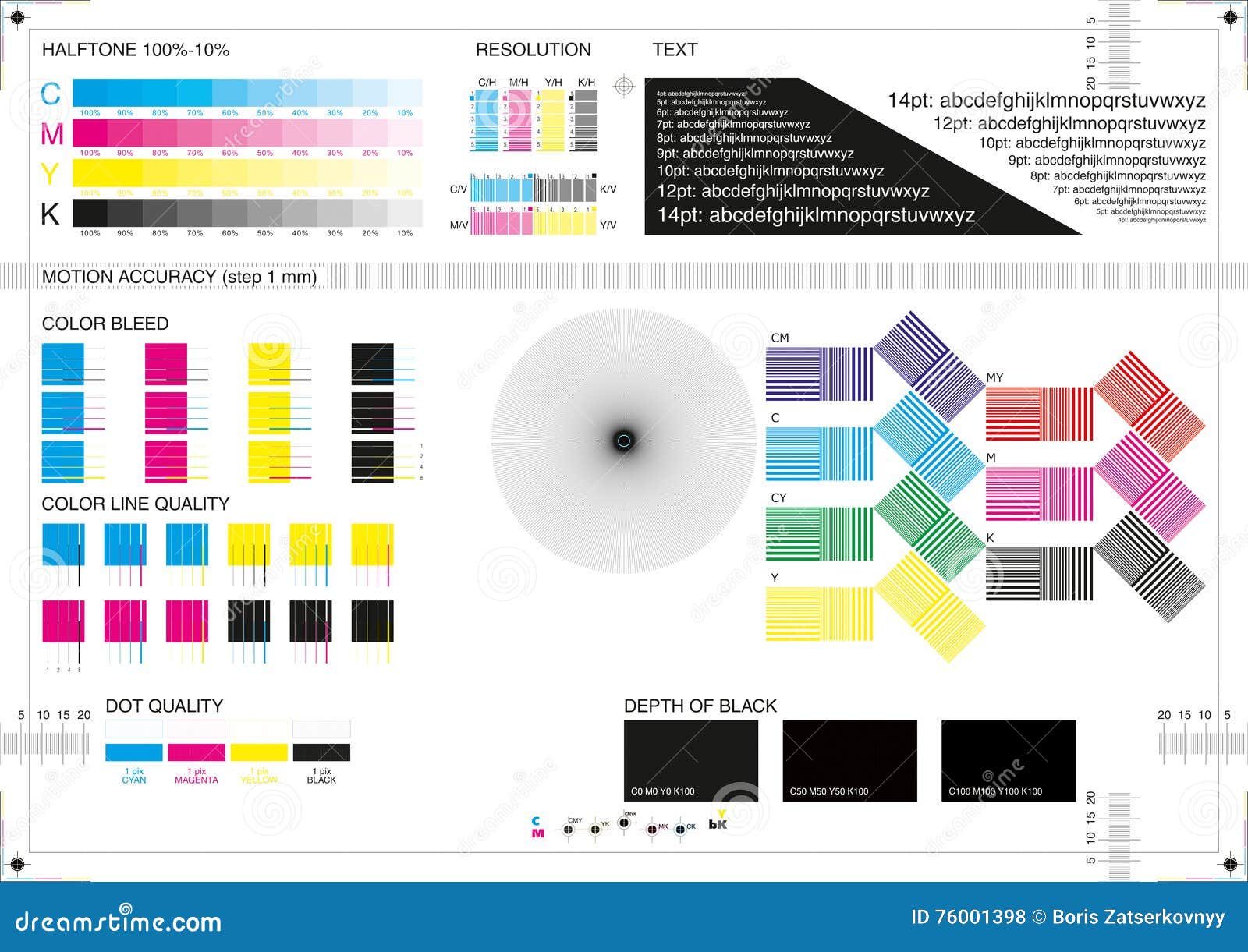 Calibration Printing Marks CMYK Vector Illustration | CartoonDealer.com ... Calibration Printing Marks CMYK Vector Illustration | CartoonDealer.com ...