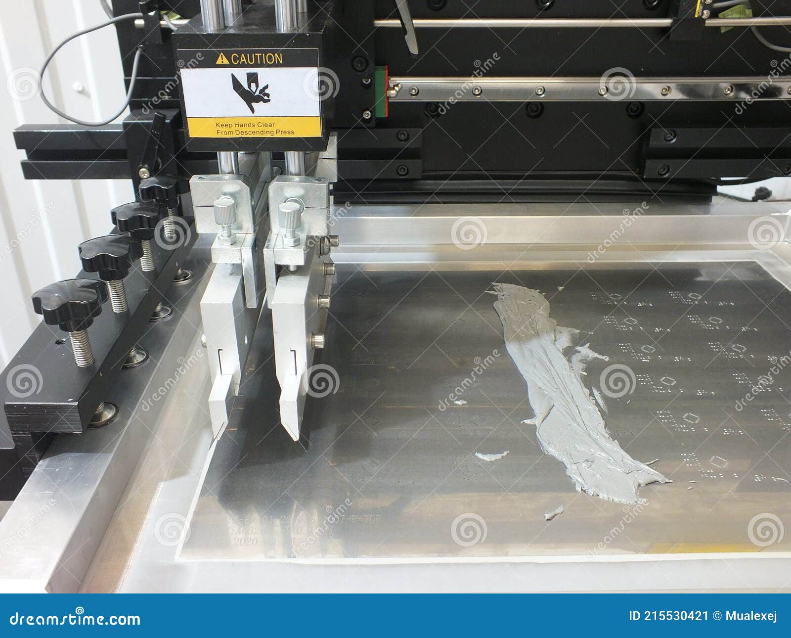 Calibration of Solder Paste Application Stock Image - Image of solder ...