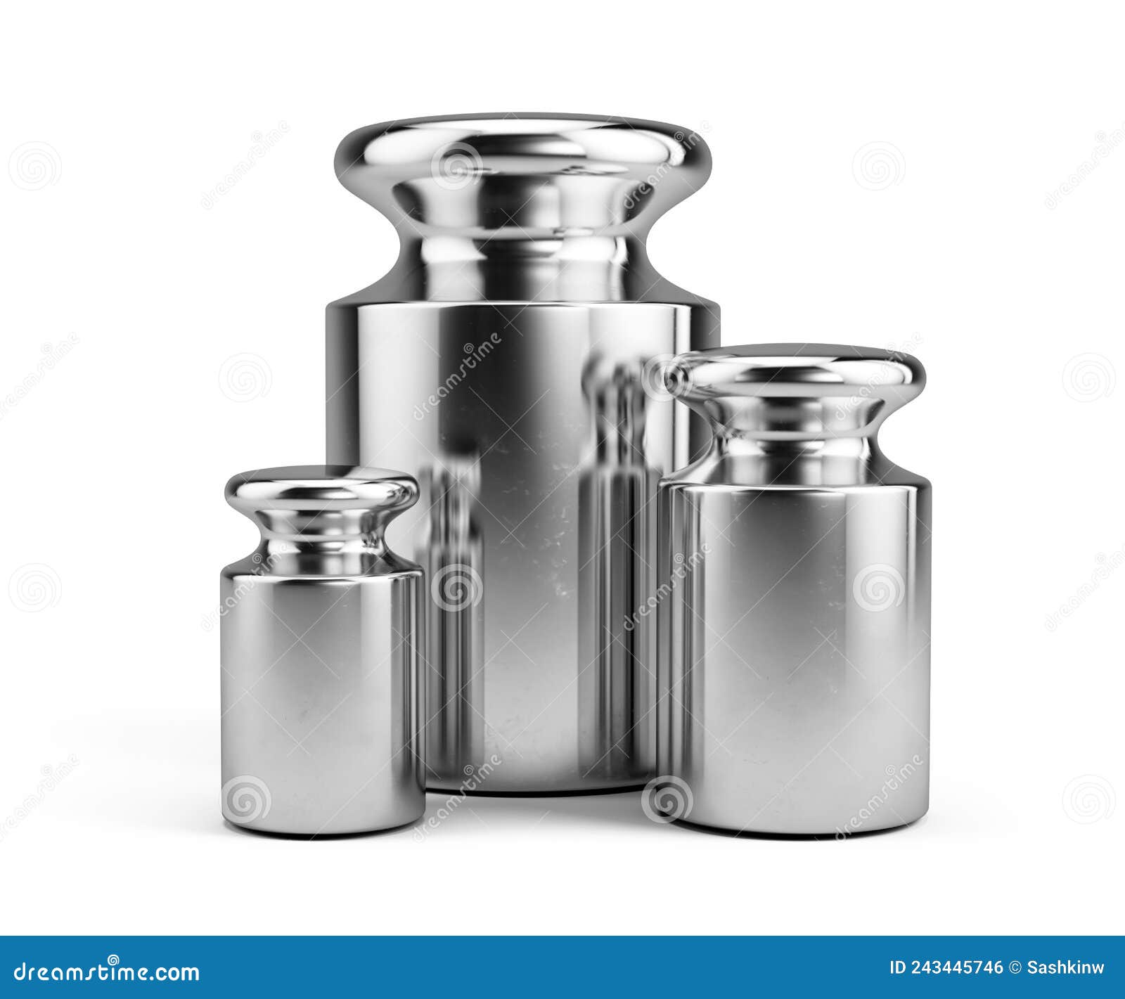 Calibration Weights Isolated on White Stock Illustration - Illustration ...