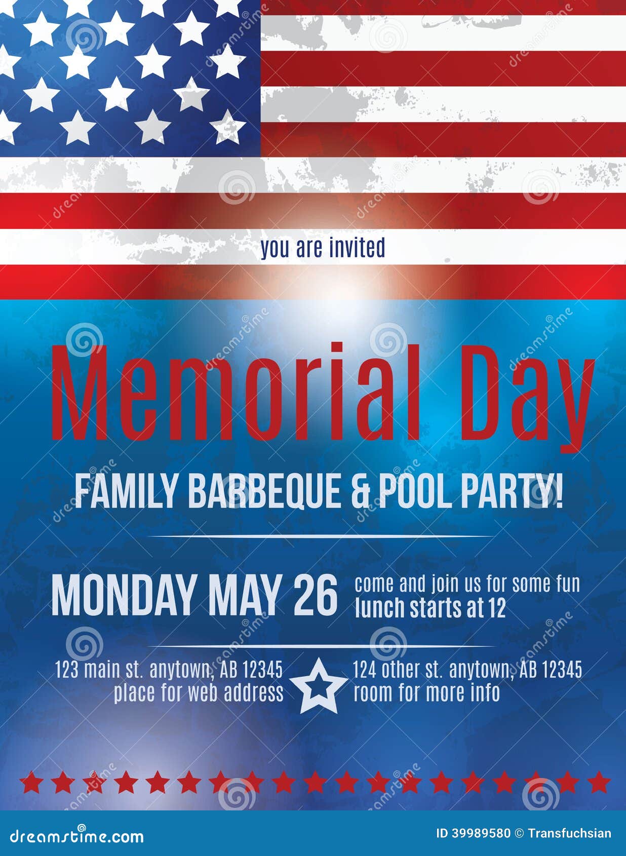 Calibre D'insecte De Memorial Day Illustration de Vecteur ...