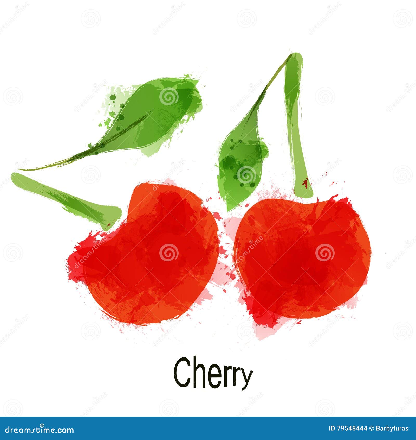 Calibre De Conception De Logo De Cerise Illustration Stock ...