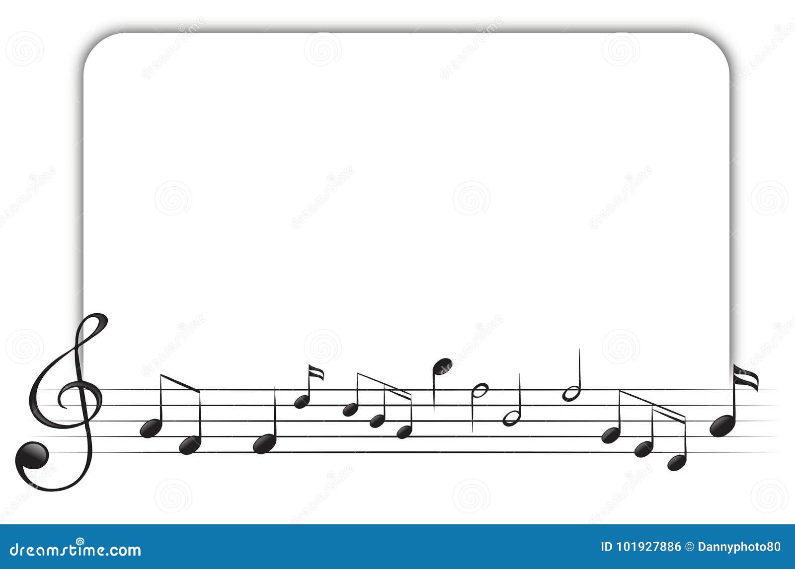 La Musique Note Le Cadre Trame Stock Illustrations, Vecteurs, & Clipart ...