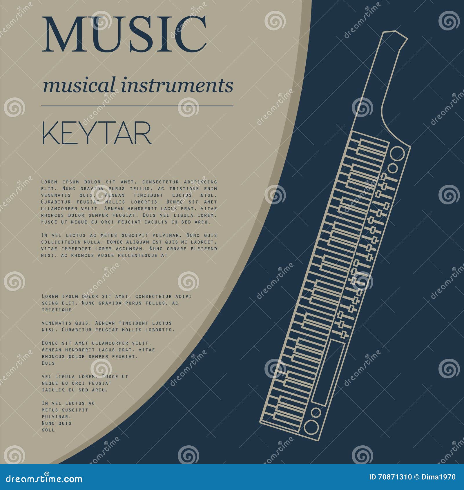 Calibre De Graphique D'instruments De Musique Keytar Illustration de ...