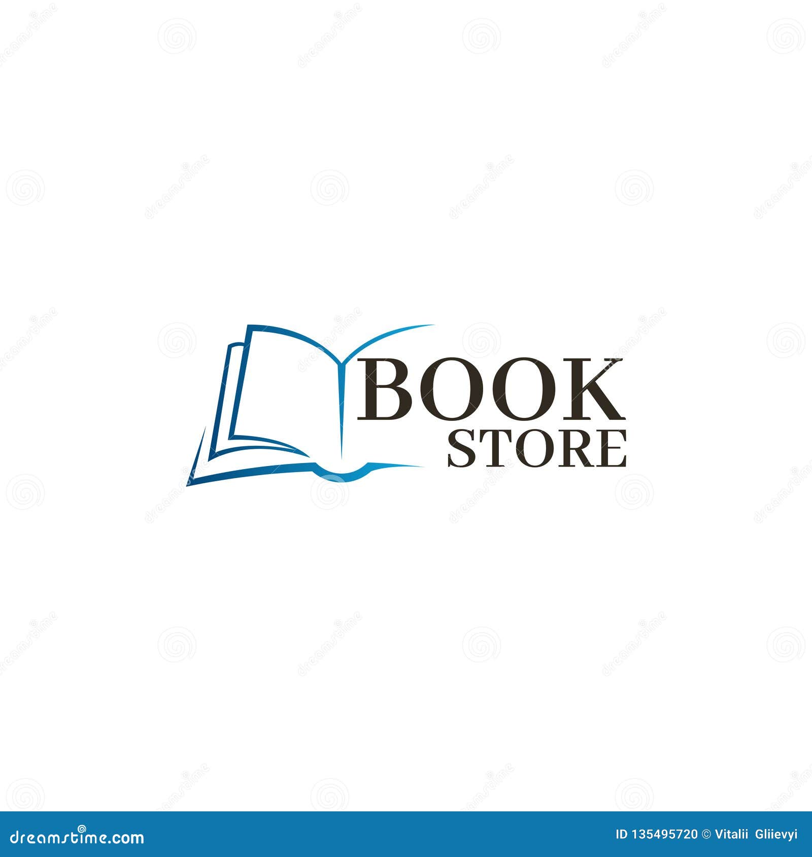 Calibre De Logo De Librairie Livre Ouvert De Logo De Conception ...