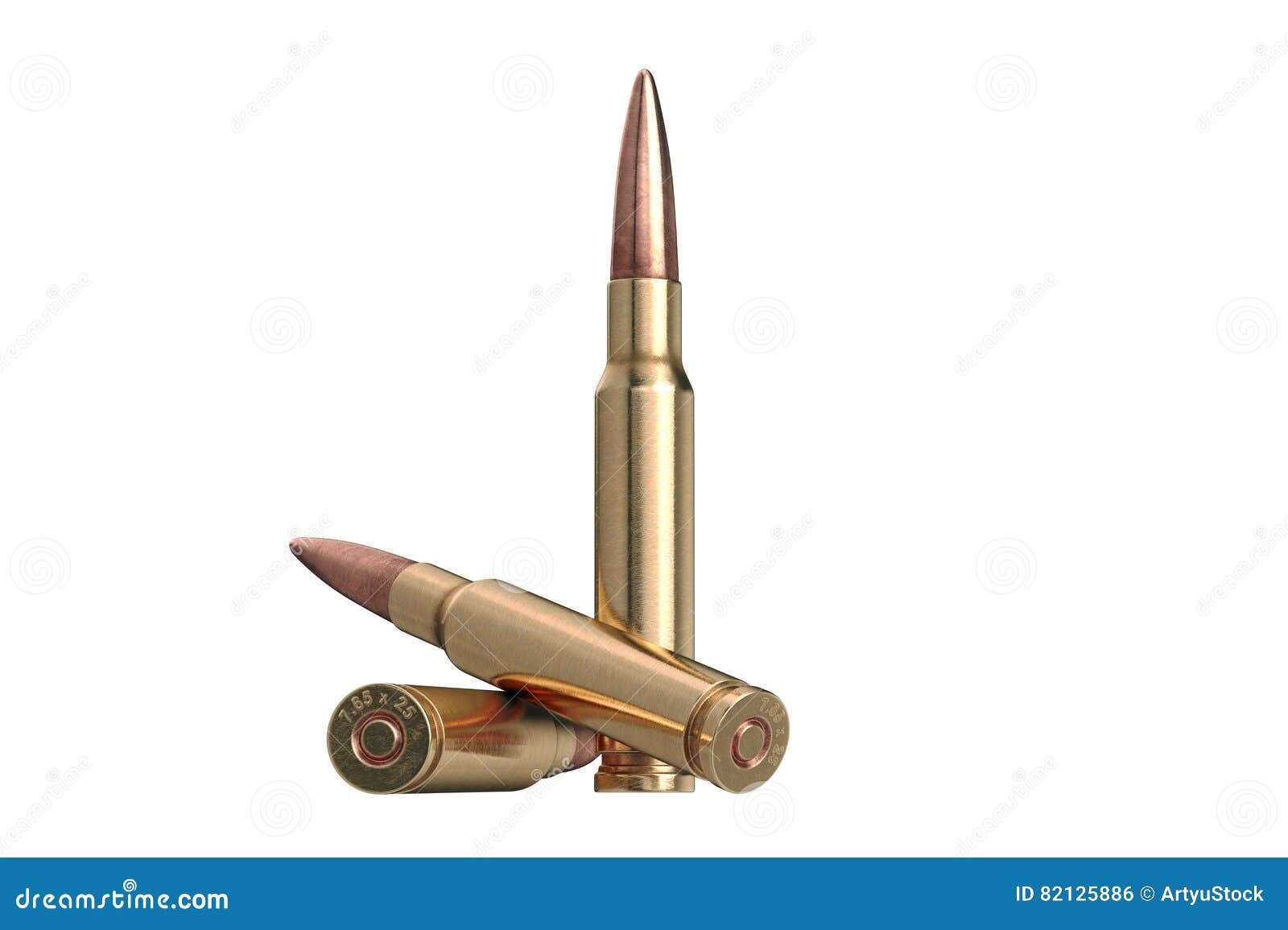 Calibre Del Rifle De La Bala Stock de ilustración - Ilustración de ...