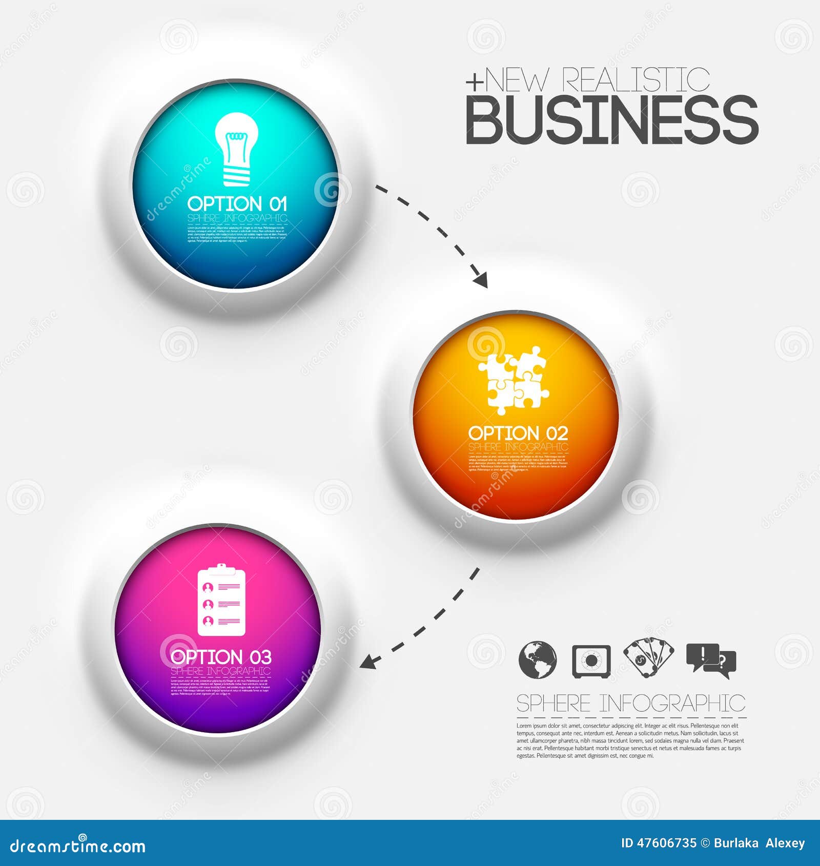 Calibre Infographic Plat D'affaires Avec Le Texte Illustration de ...