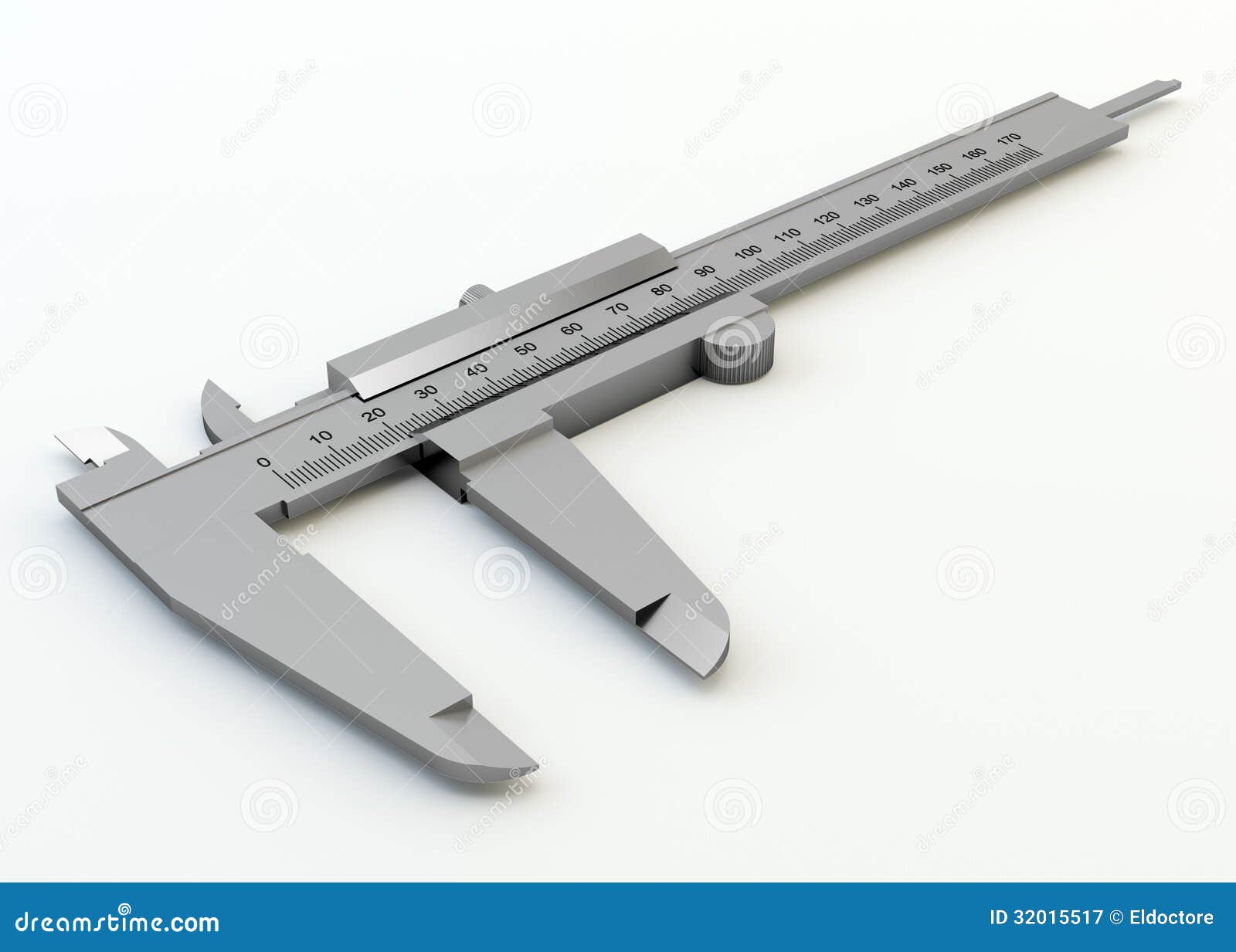 Calibre Vernier En Métal D'isolement Illustration Stock - Illustration ...