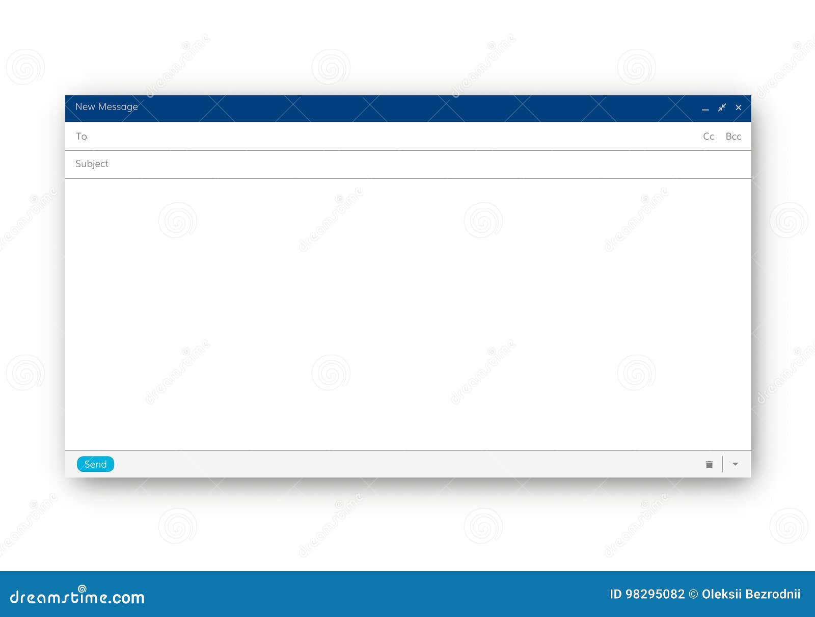 Calibre vide d'email illustration de vecteur. Illustration du courrier ...