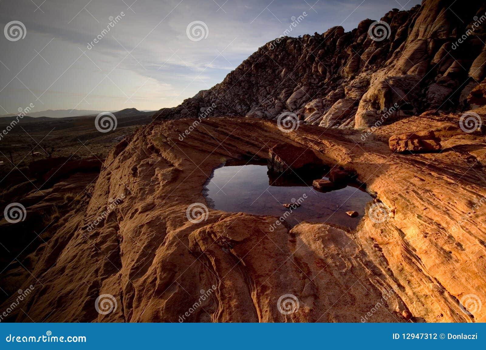 Calico Basin stock photo. Image of basin, water, rock - 12947312