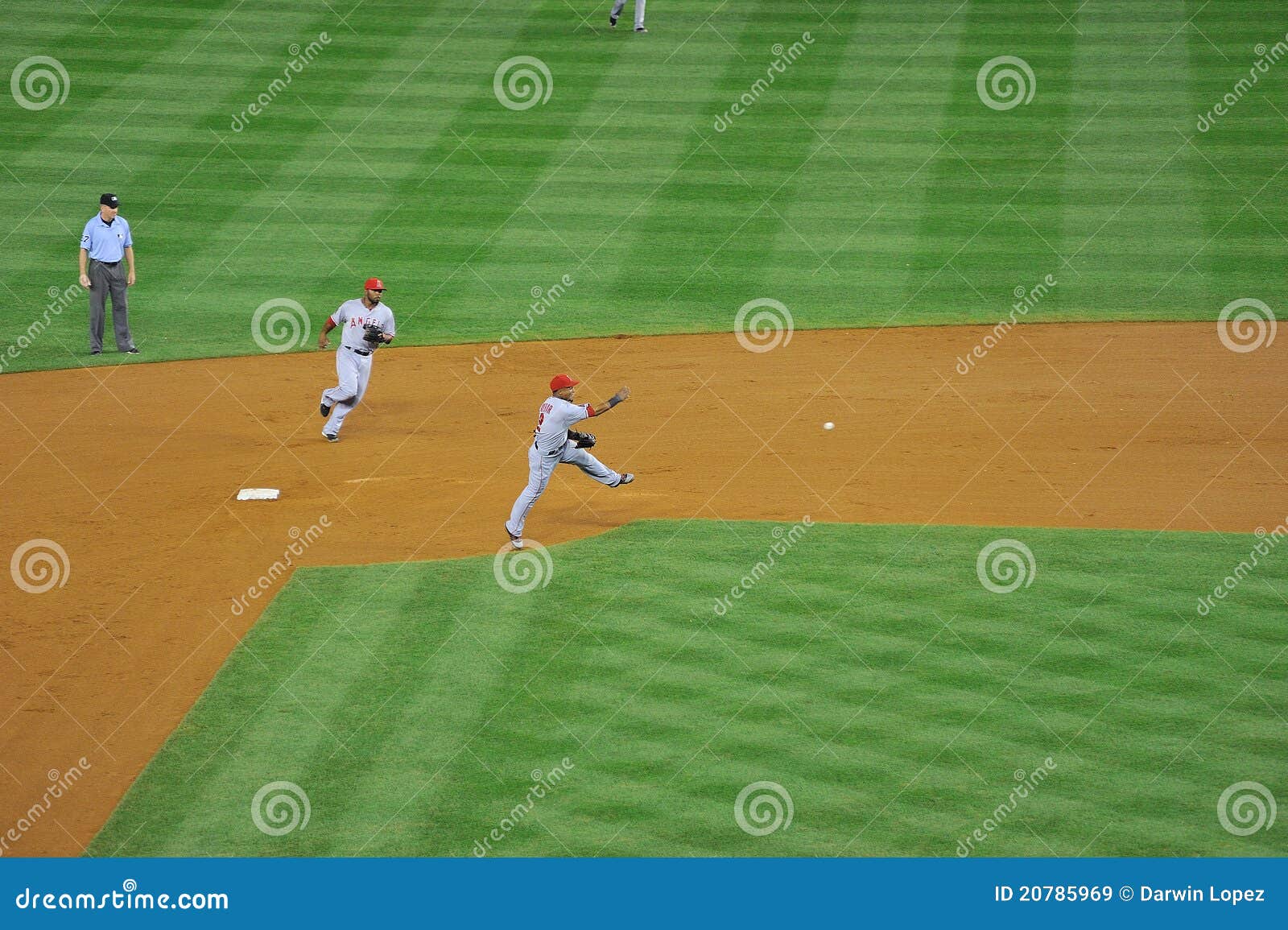 California Angels Short Stop Throwing the Ball Editorial Stock Image ...