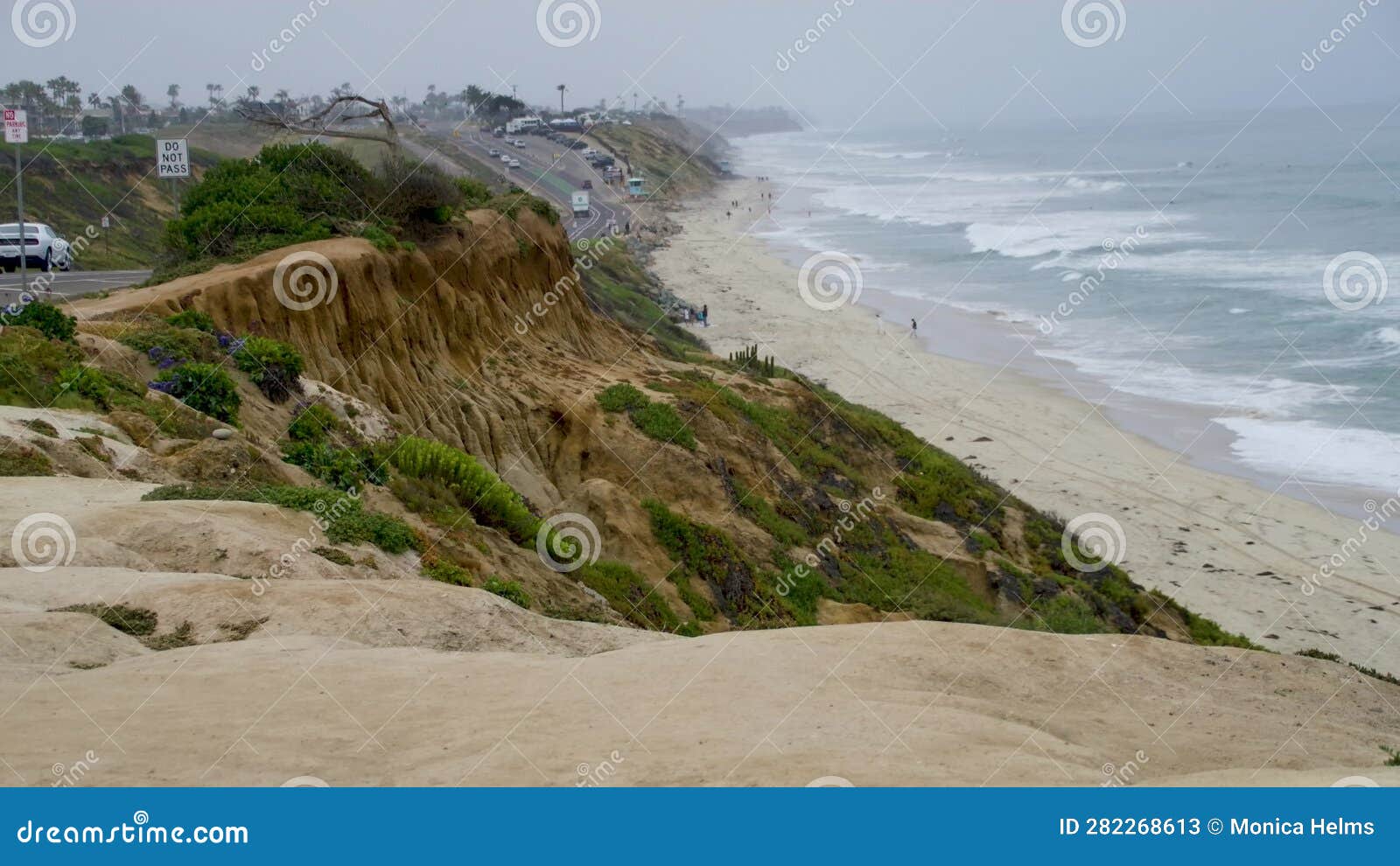 California Another View of Different Cliffs Along the Ocean Near ...