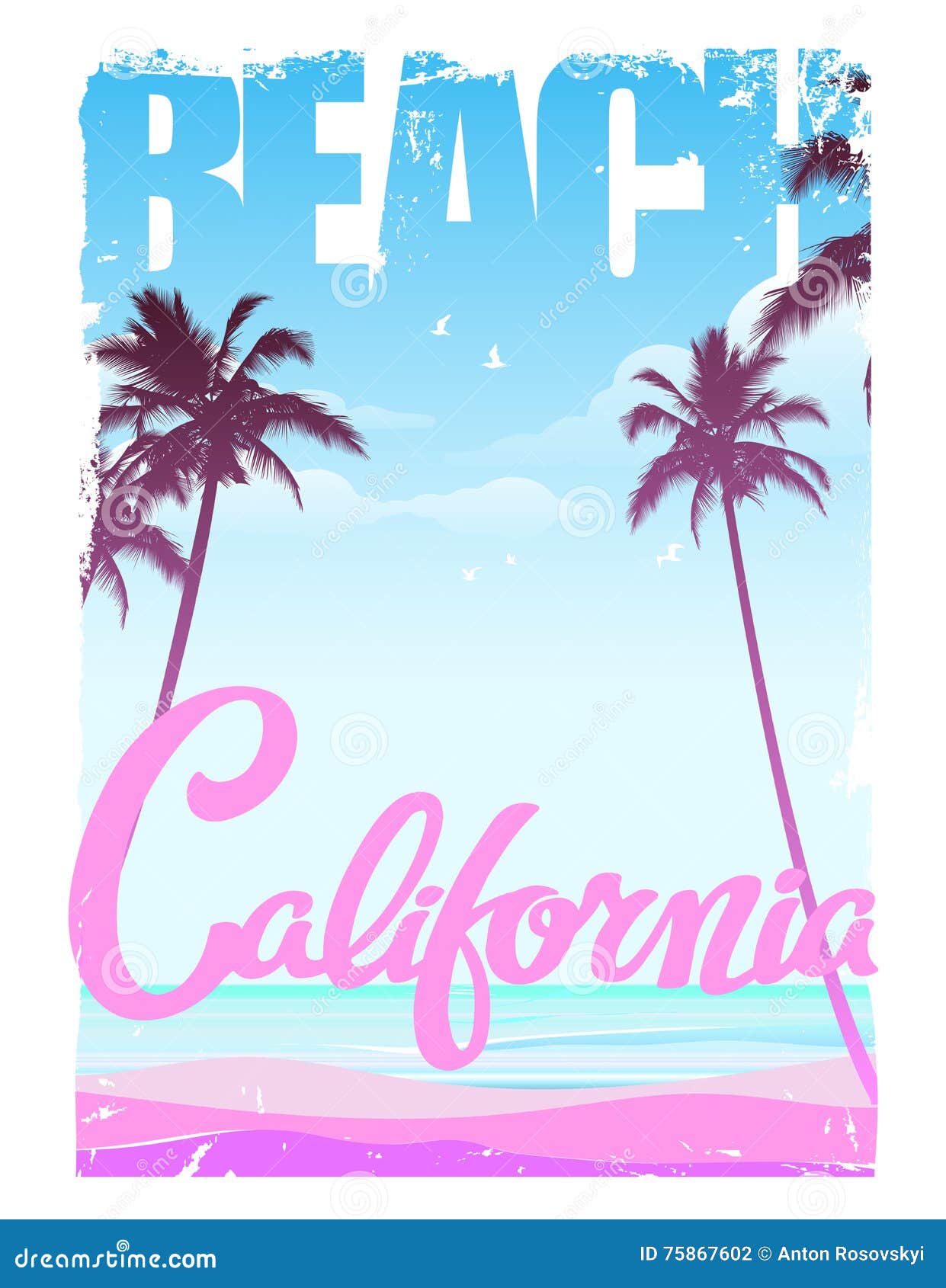 Beach Lettering Illustration | CartoonDealer.com #152194462
