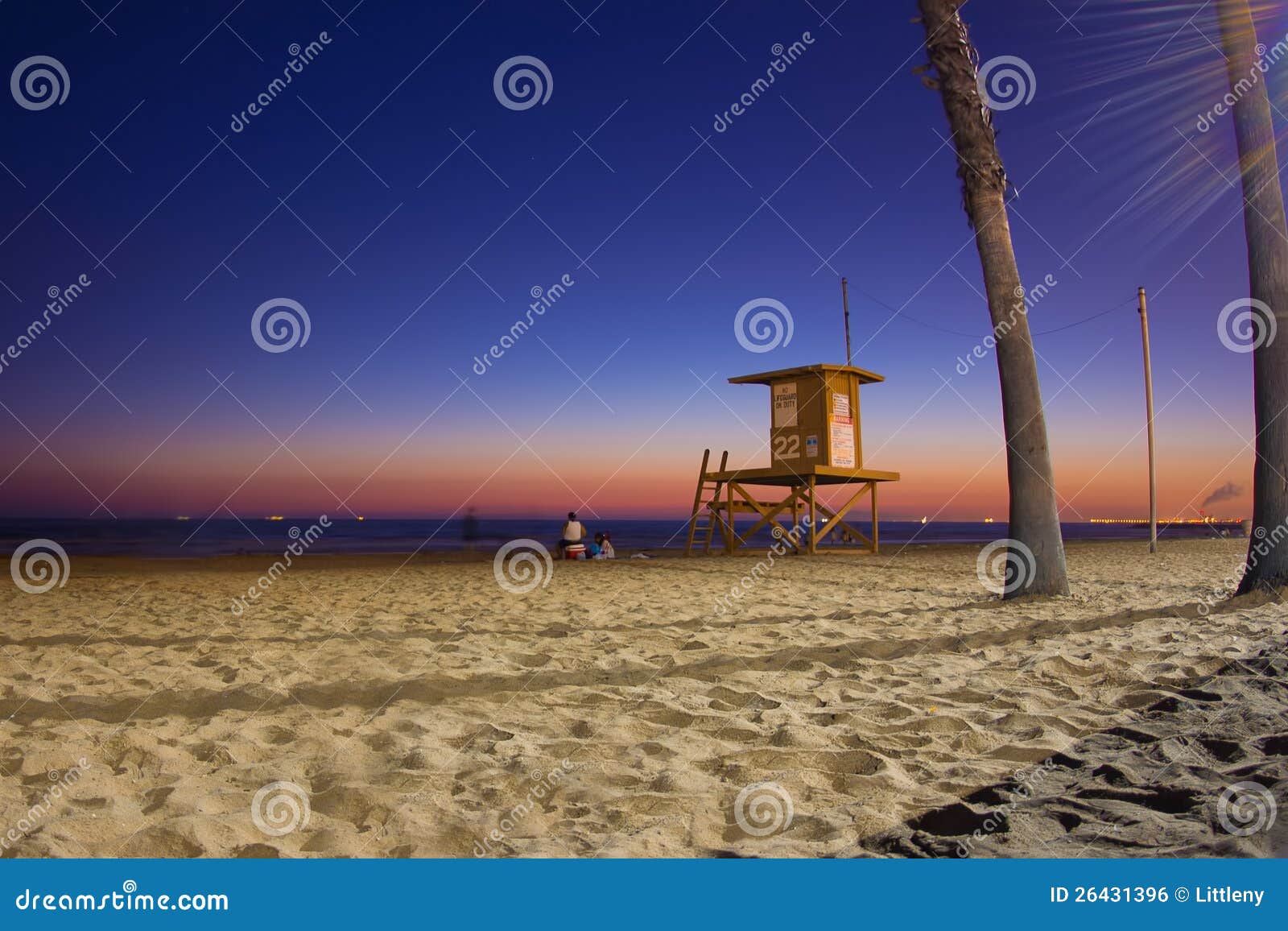 California Beach Sunset stock photo. Image of evening - 26431396