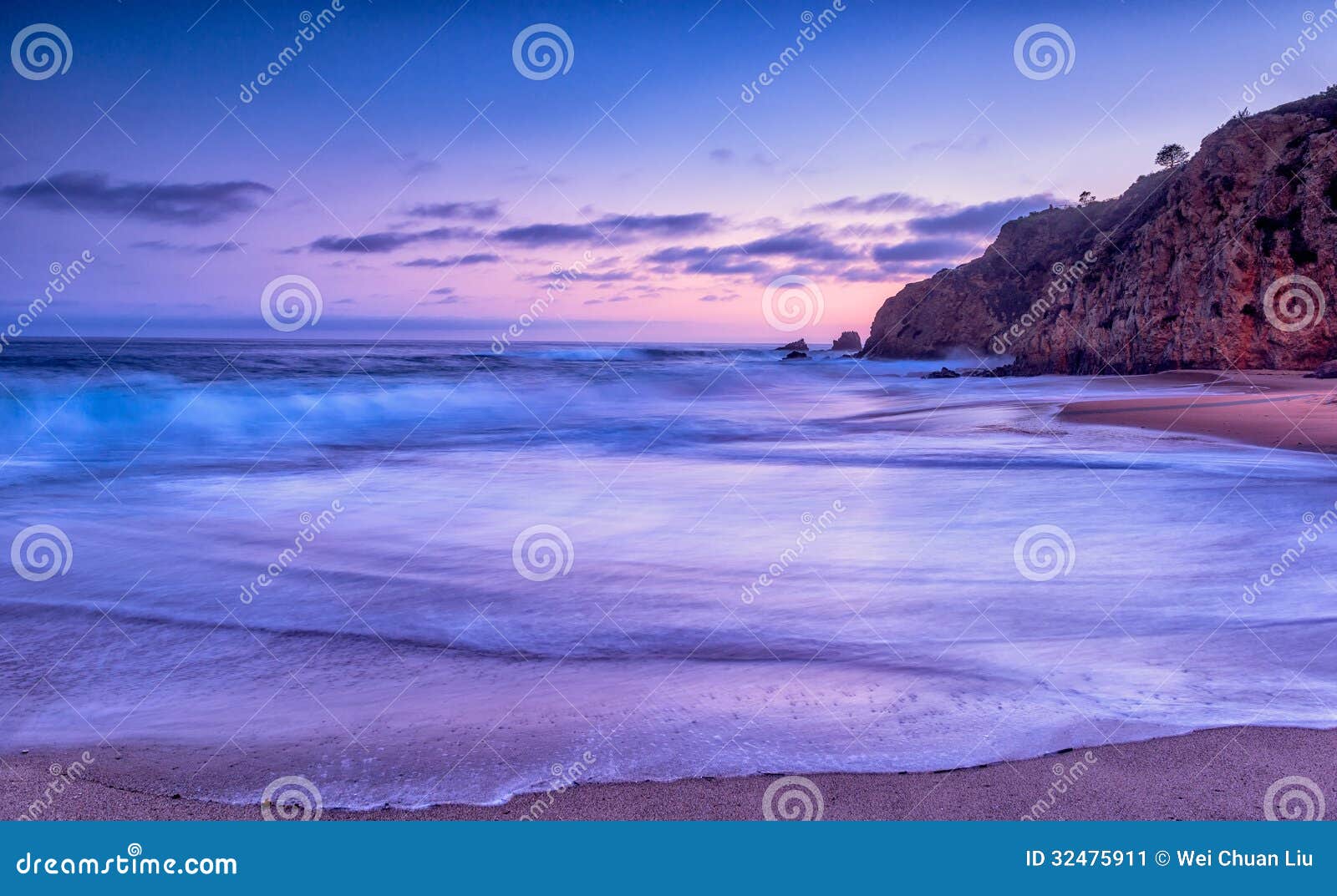 California beach sunset stock image. Image of scenic - 32475911