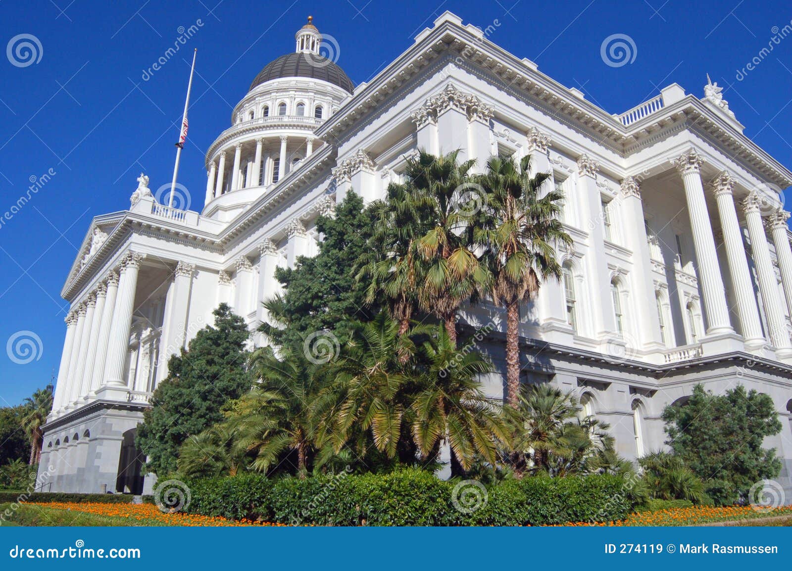 California Capital Building, Side View Stock Image - Image of ...
