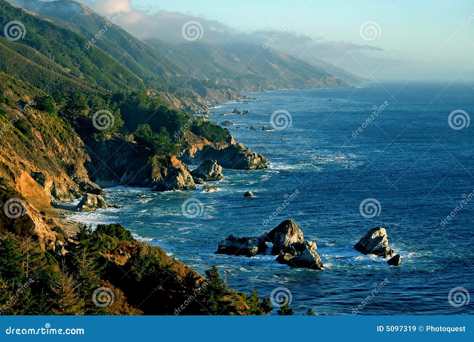 California coast stock image. Image of cloudy, coast, calm - 5097319