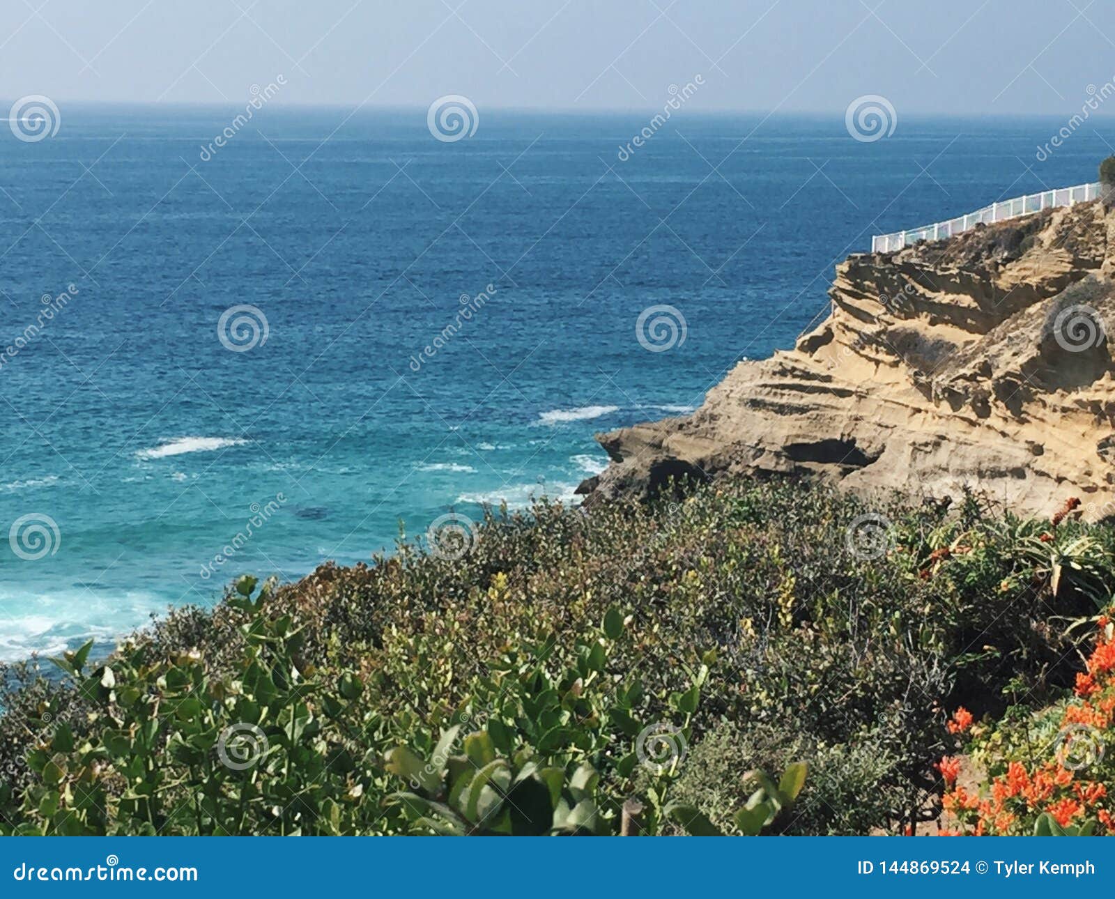 California Coast with Cliffs Stock Photo - Image of season, american ...