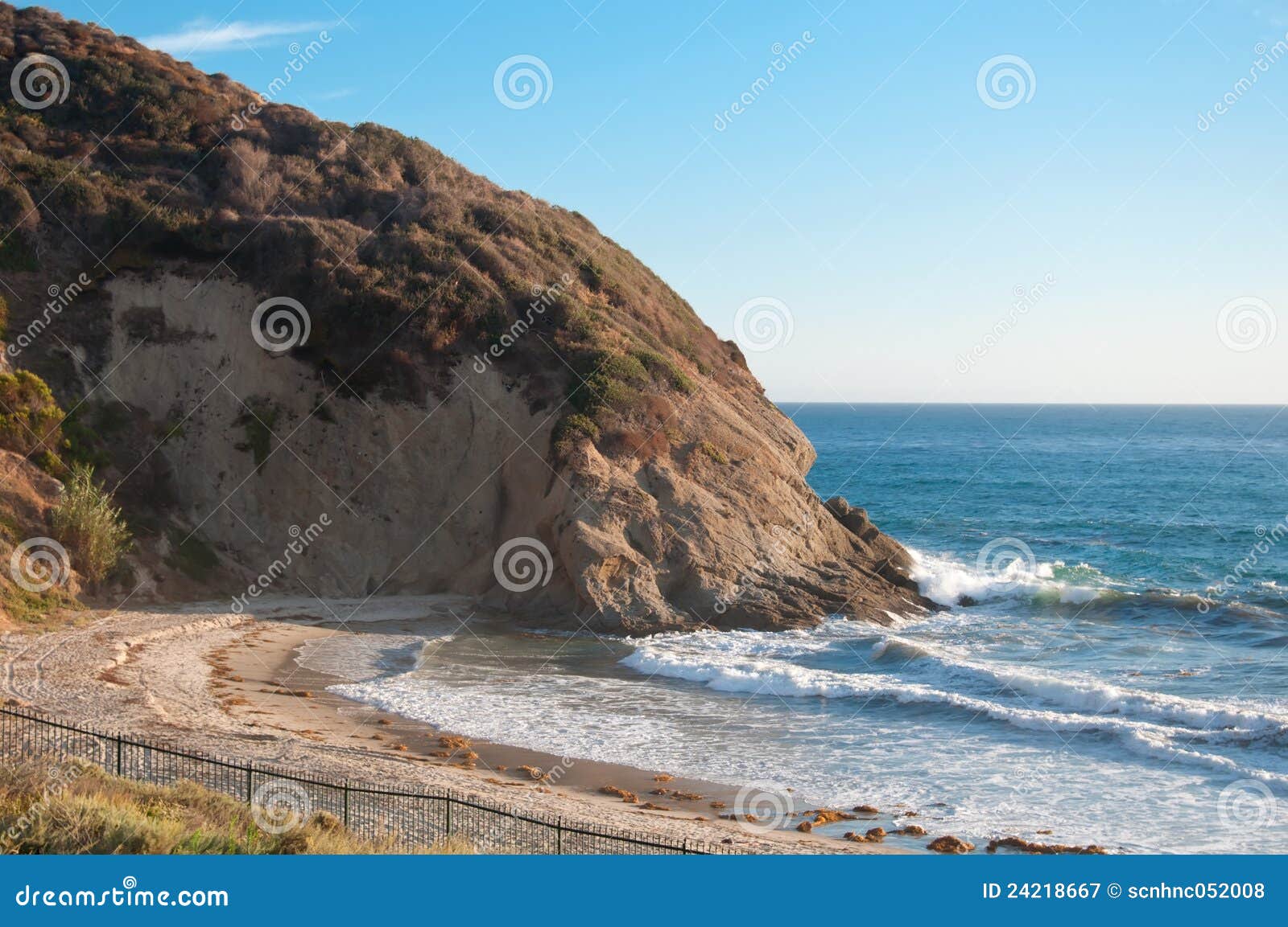 California Coast with Cliffs Stock Image - Image of beautiful, resort ...
