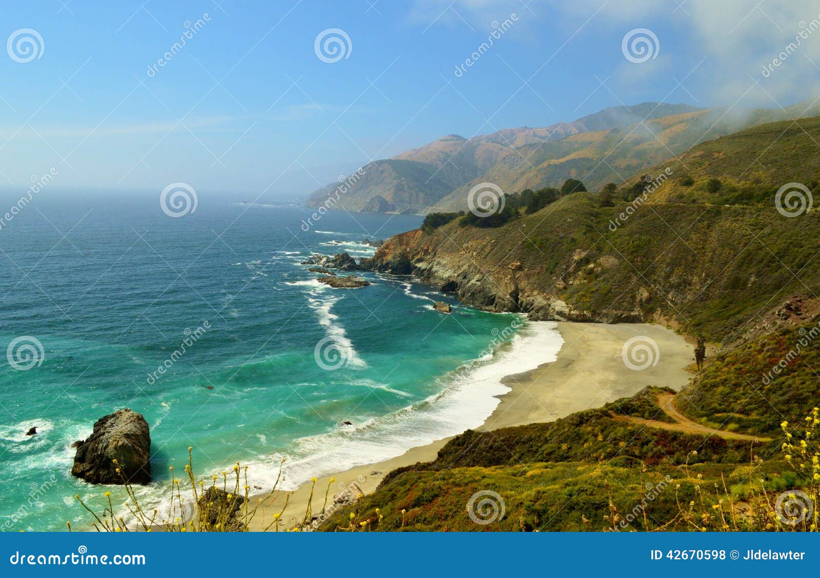 California Coastline stock photo. Image of scenic, beach - 42670598