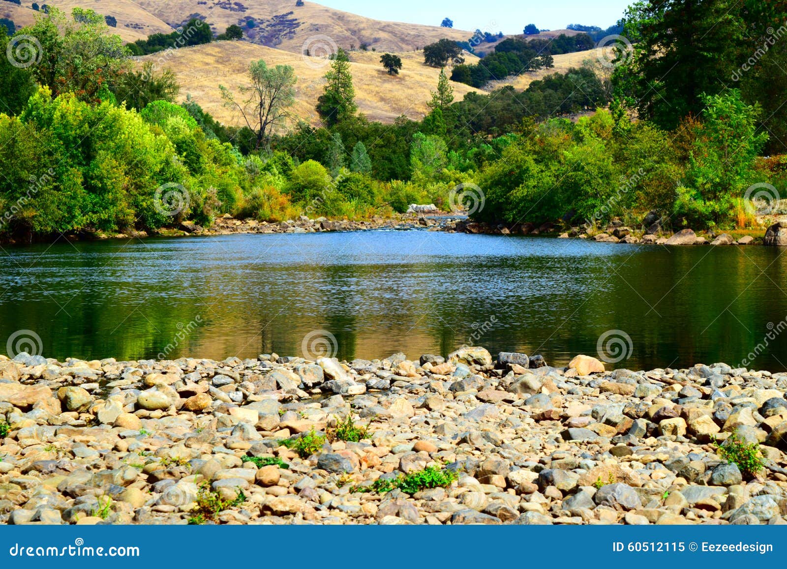 California Drought American River Stock Image - Image of beautiful ...